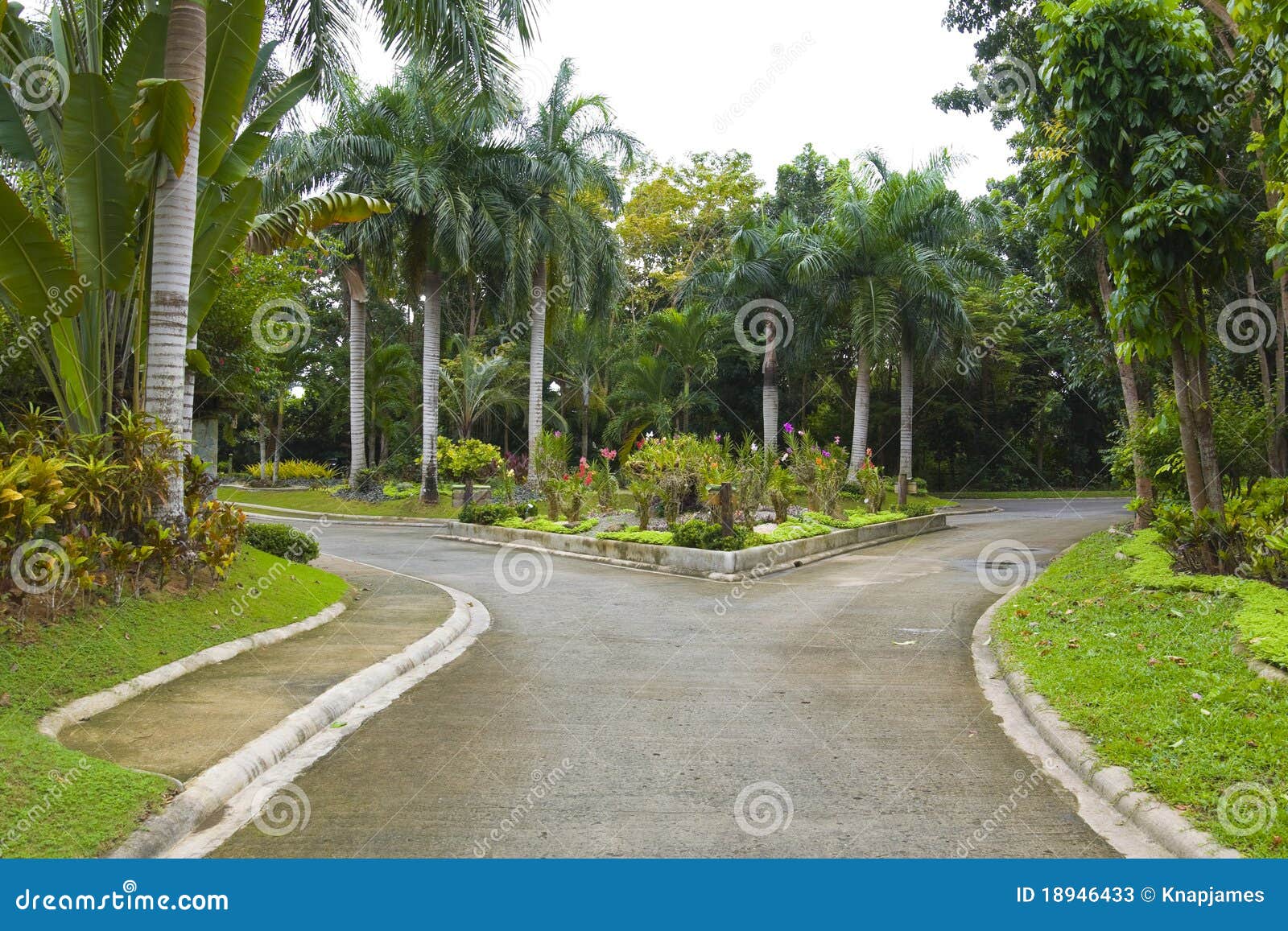 Pathway in ATropical Resort Stock Image - Image of asia, herb: 18946433