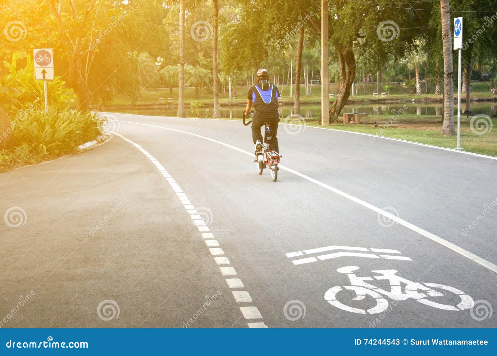 Pathway for Bike and Cyclists Editorial Stock Photo - Image of road ...