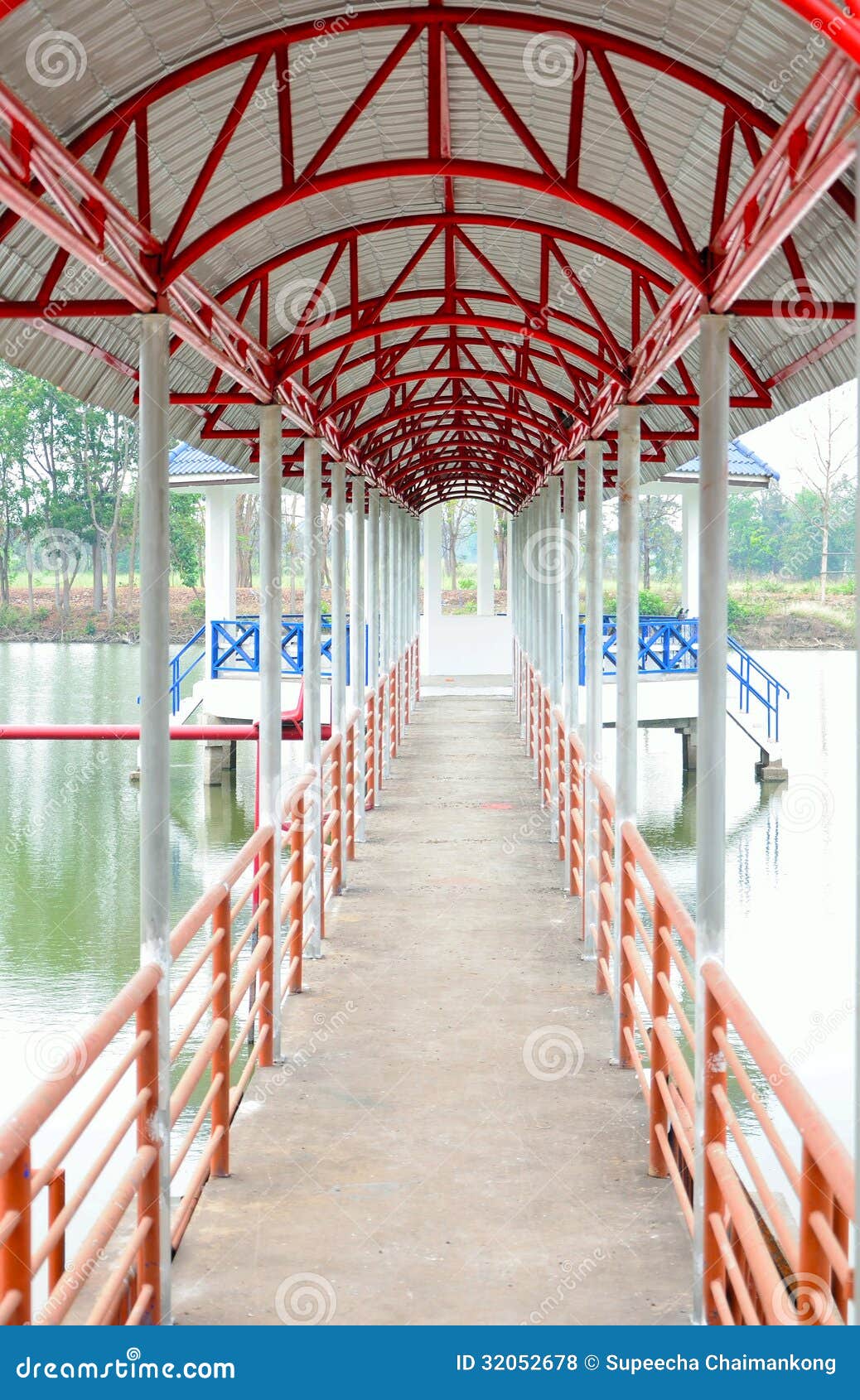 The Pathway Bridge Of Offshore Oil Rig Platform Royalty-Free Stock ...