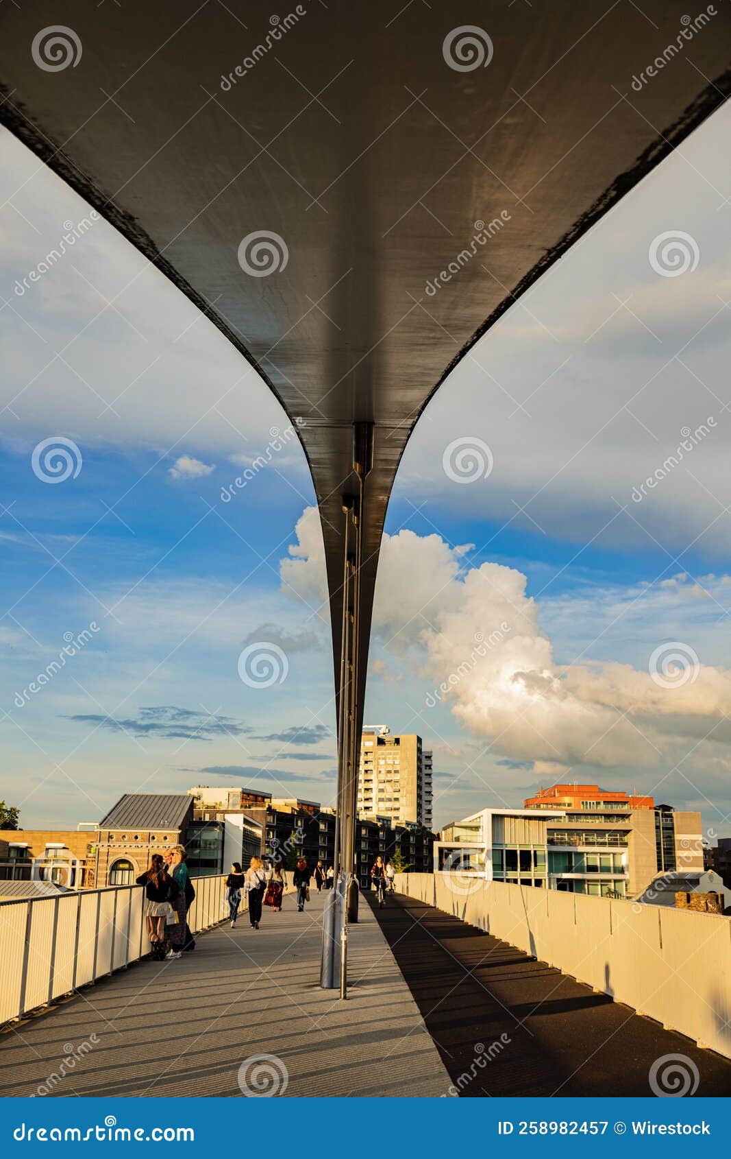 Pathway on a Bridge and Walking People Editorial Photography - Image of ...