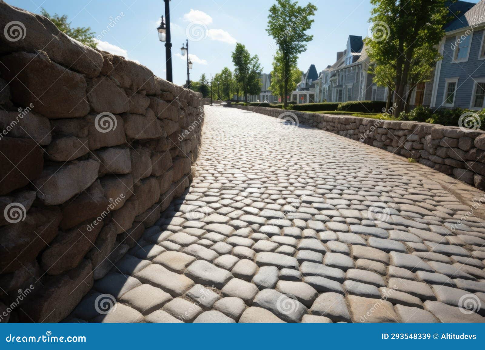 A Pathway Built of Cobblestones Shaped As Course Credits Stock Image ...