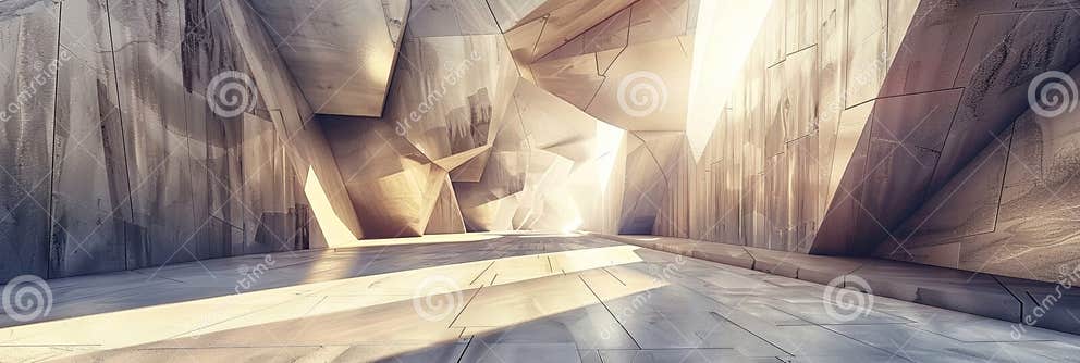 A Pathway of Geometric Forms Merging Together in a Harmonious and ...