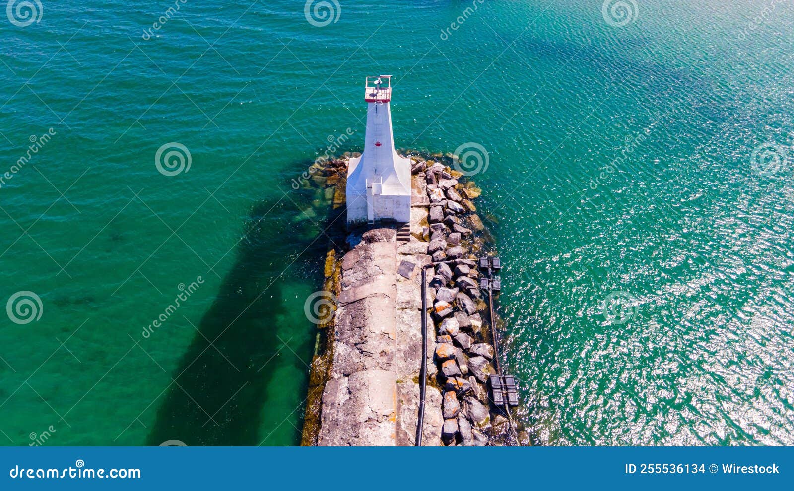 Pathway Going through the Lighthouse Stock Photo - Image of light ...