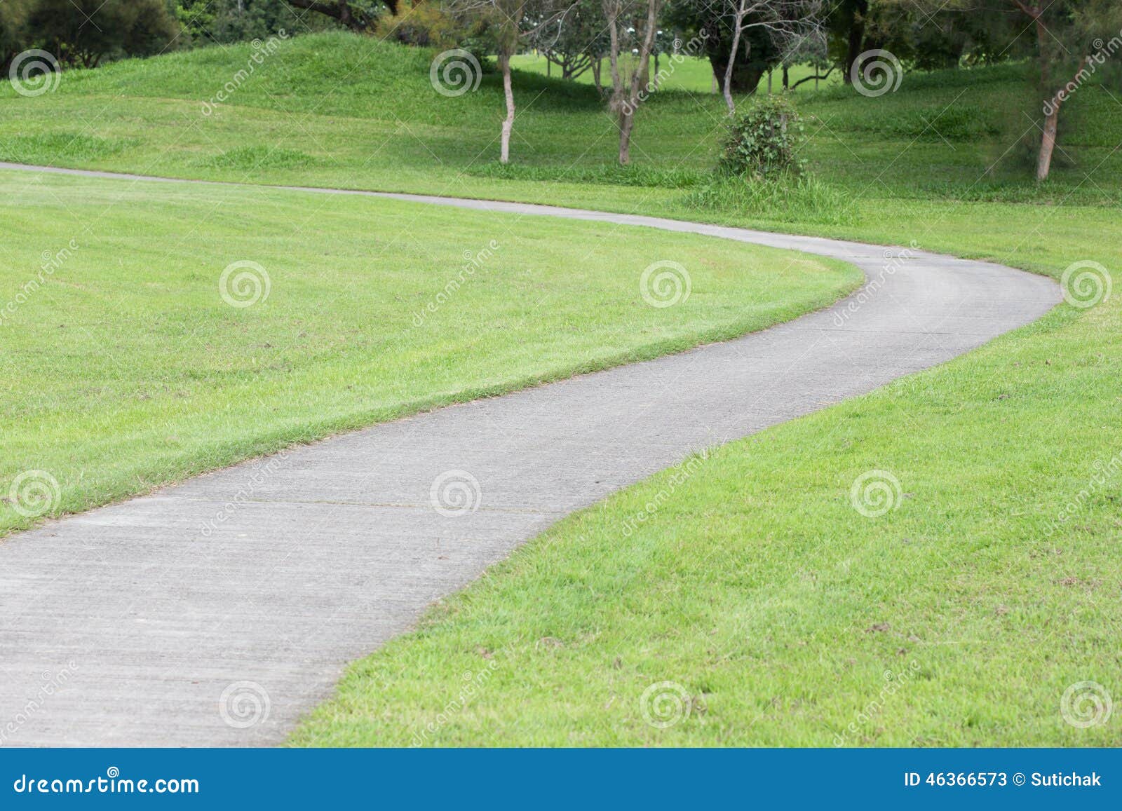 Pathway on green grass stock image. Image of pathway - 46366573