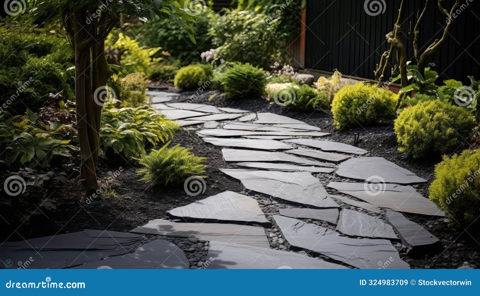 Pathway grey slate stock illustration. Illustration of aesthetic ...