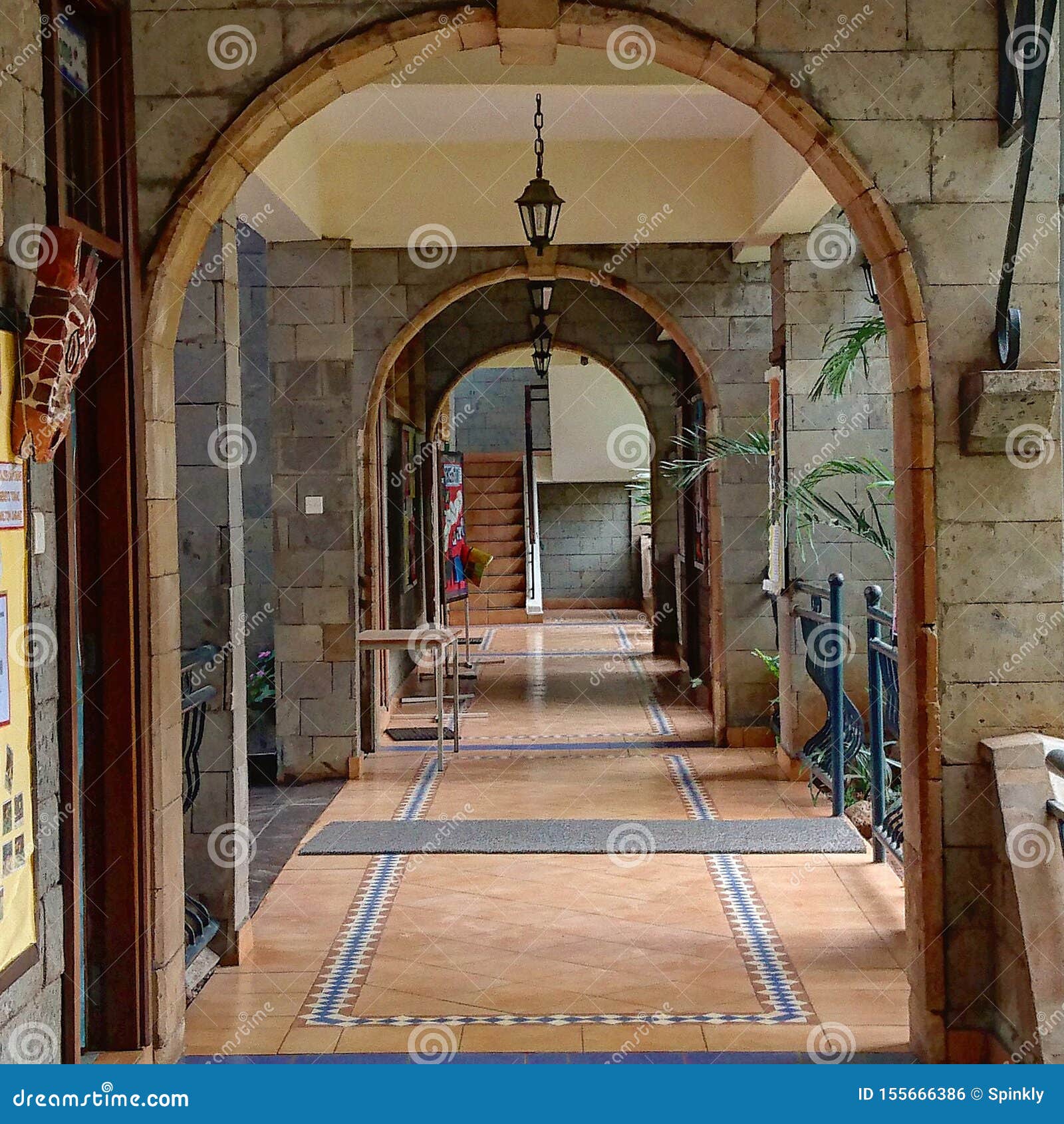 Pathway or Hallway in a Building Stock Photo - Image of moment ...