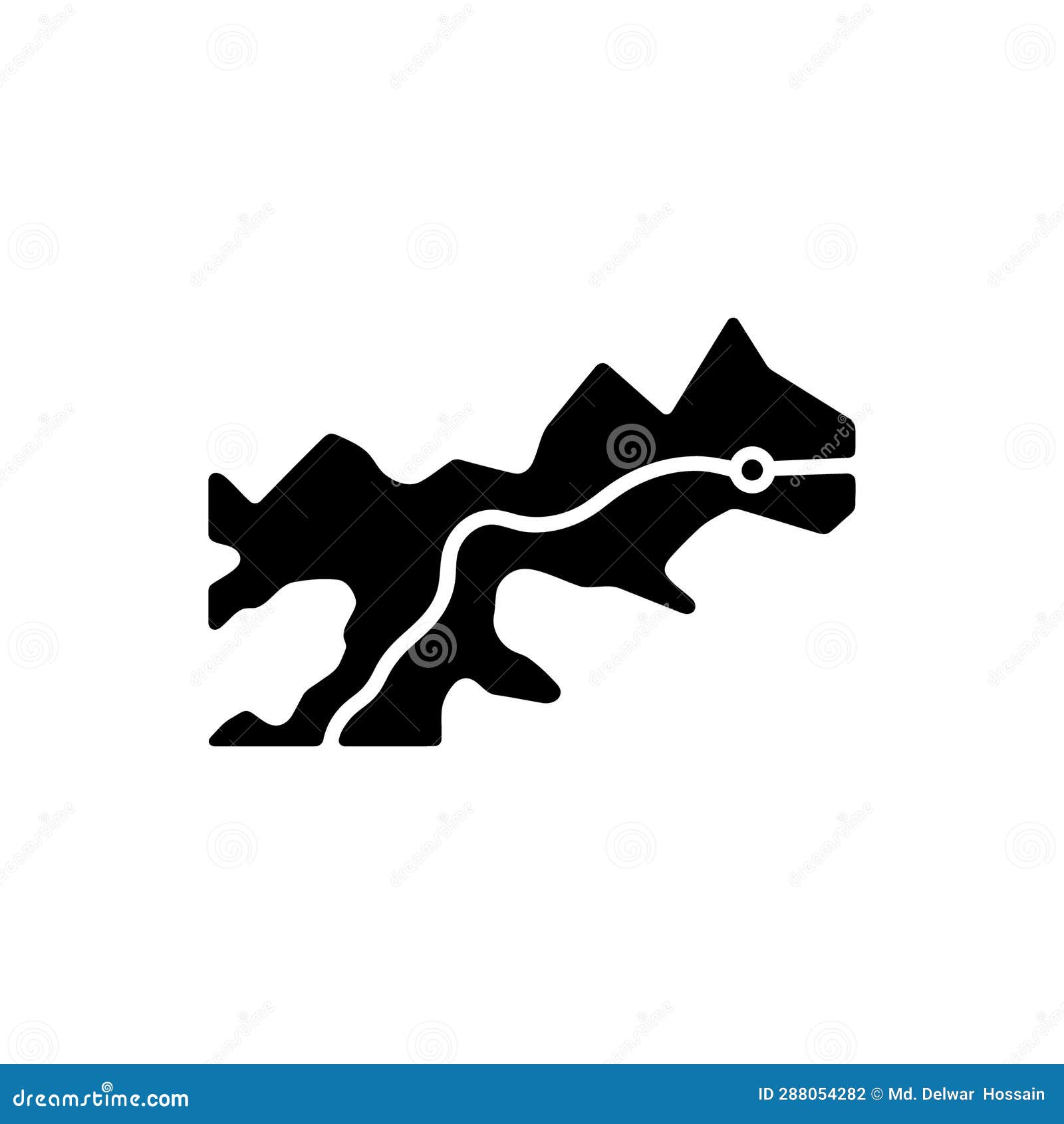 Pathway icon stock vector. Illustration of icon, customer - 288054282