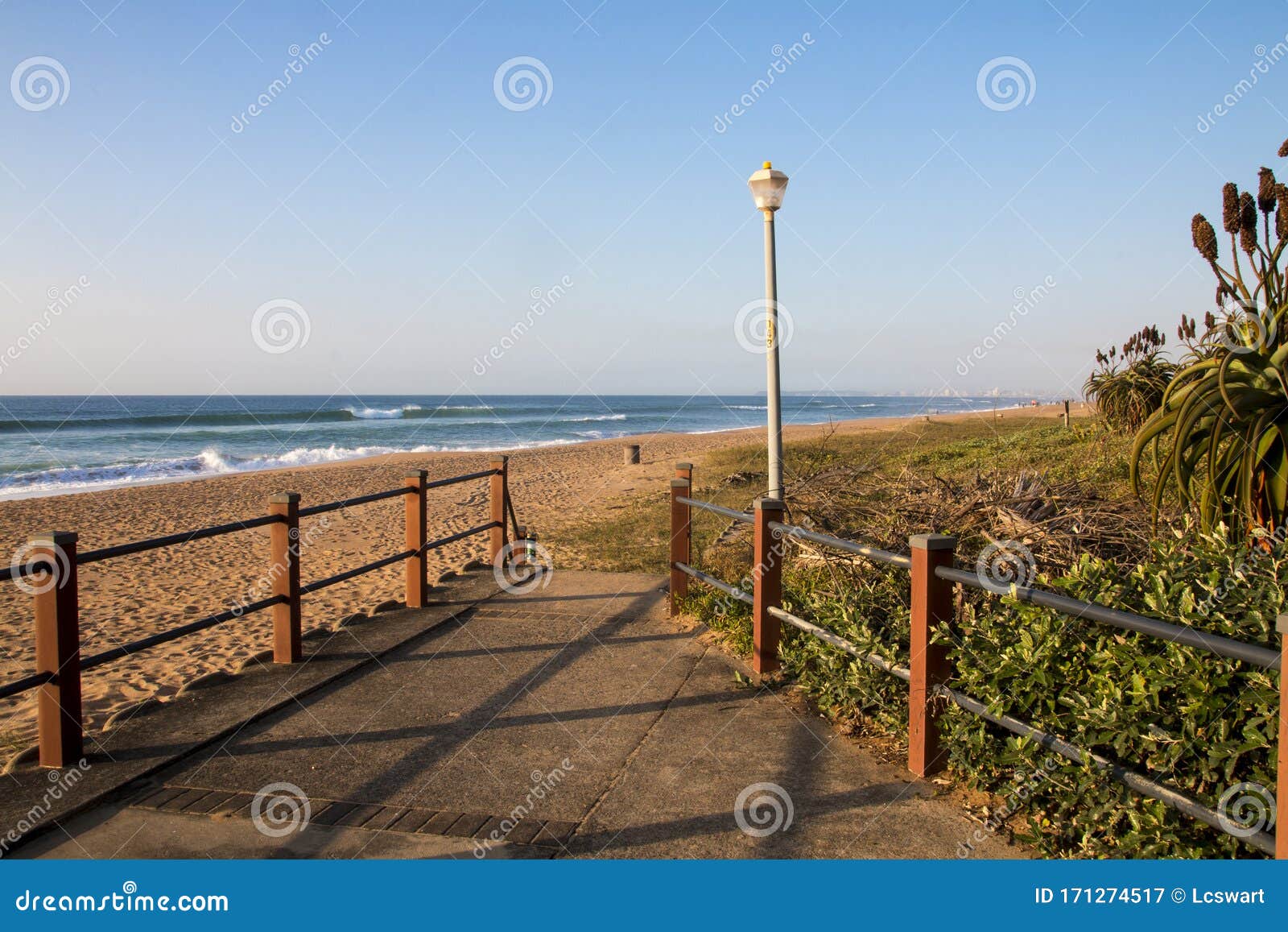 Pathway Leading onto Beach stock image. Image of stone - 171274517