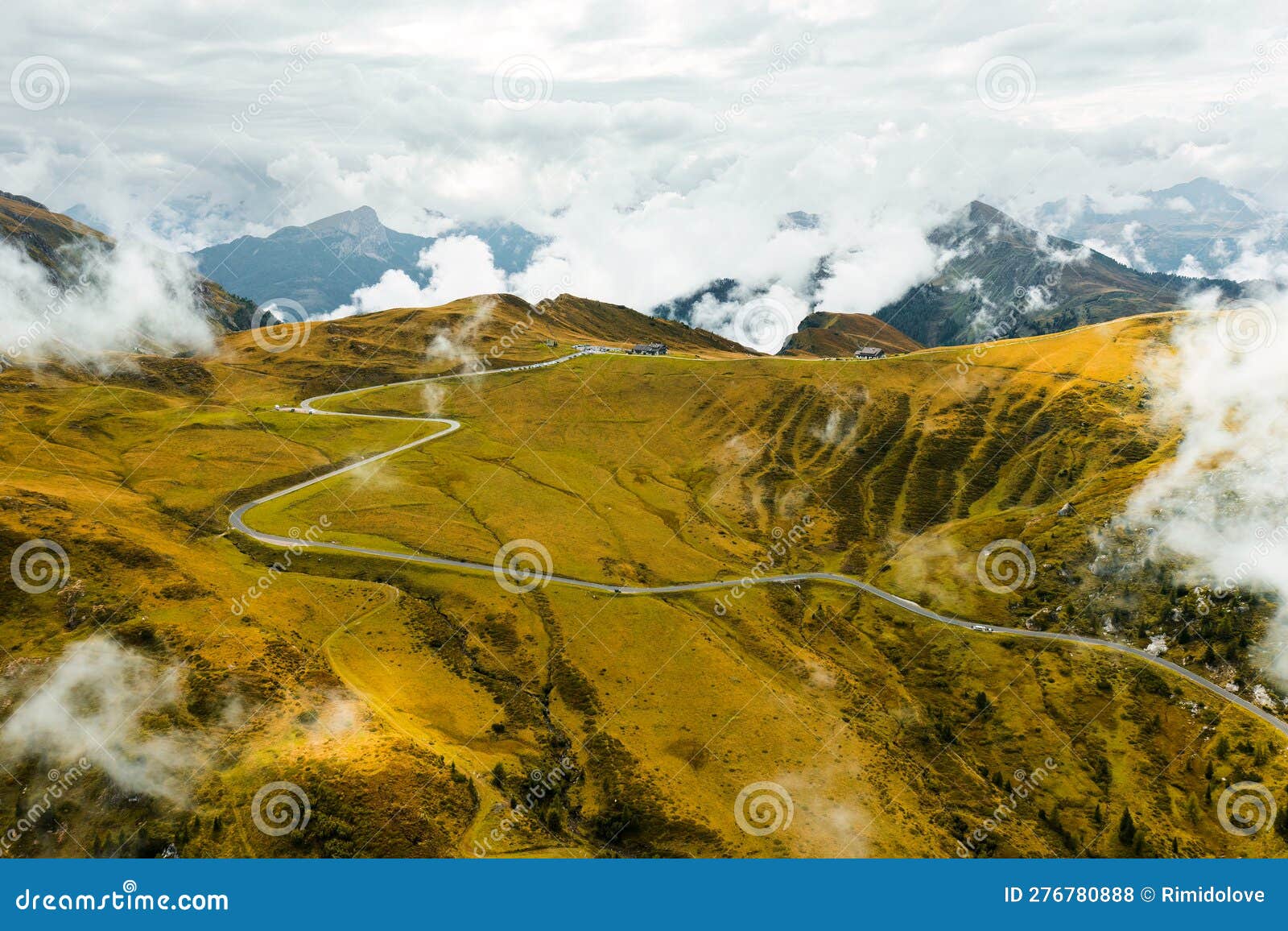 A Pathway Leading from the Snake Road To the Majestic High Mountain ...