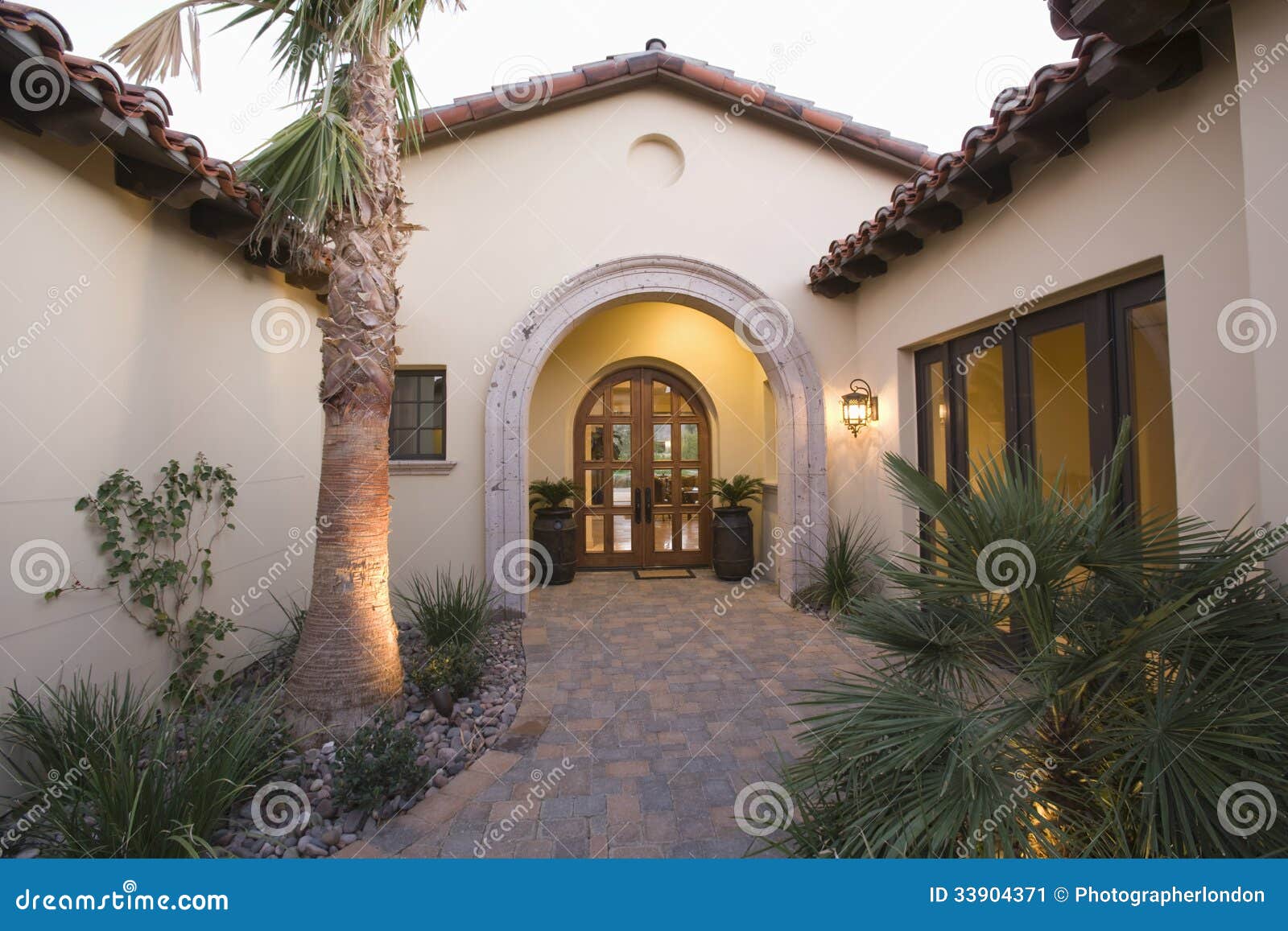 Pathway Leading To Modern Home Royalty-Free Stock Photo | CartoonDealer ...