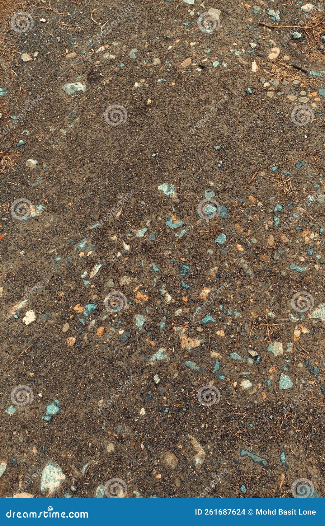 A Pathway Made of Crushed Stones and Sand Stock Photo - Image of ...