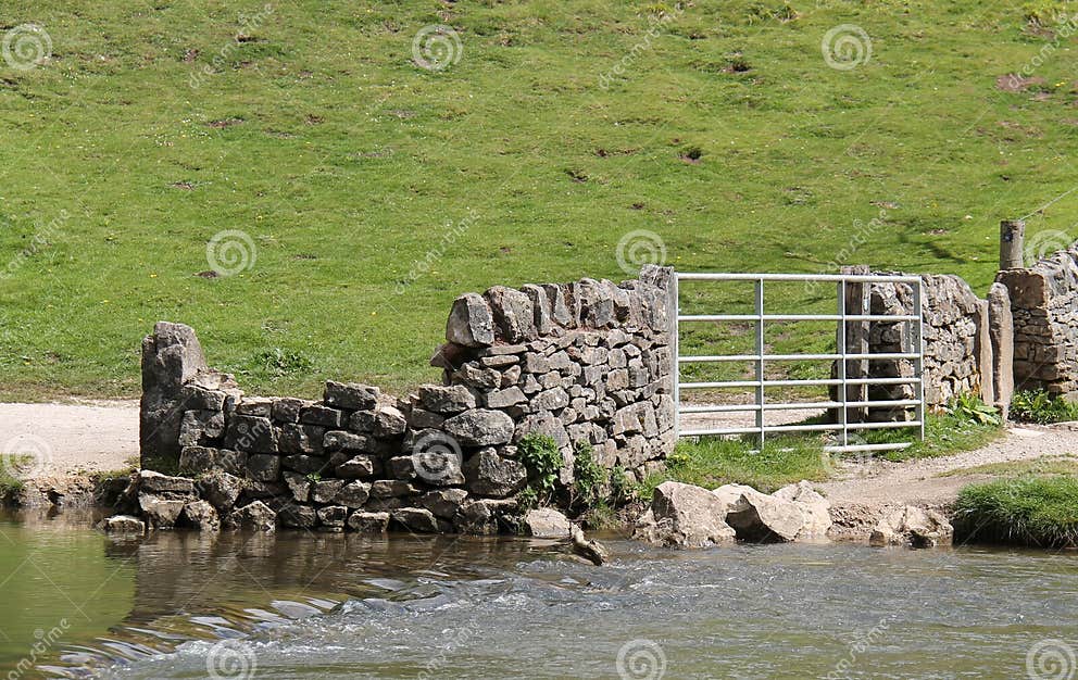 Pathway Metal Gate. stock photo. Image of lock, hinge - 242538816