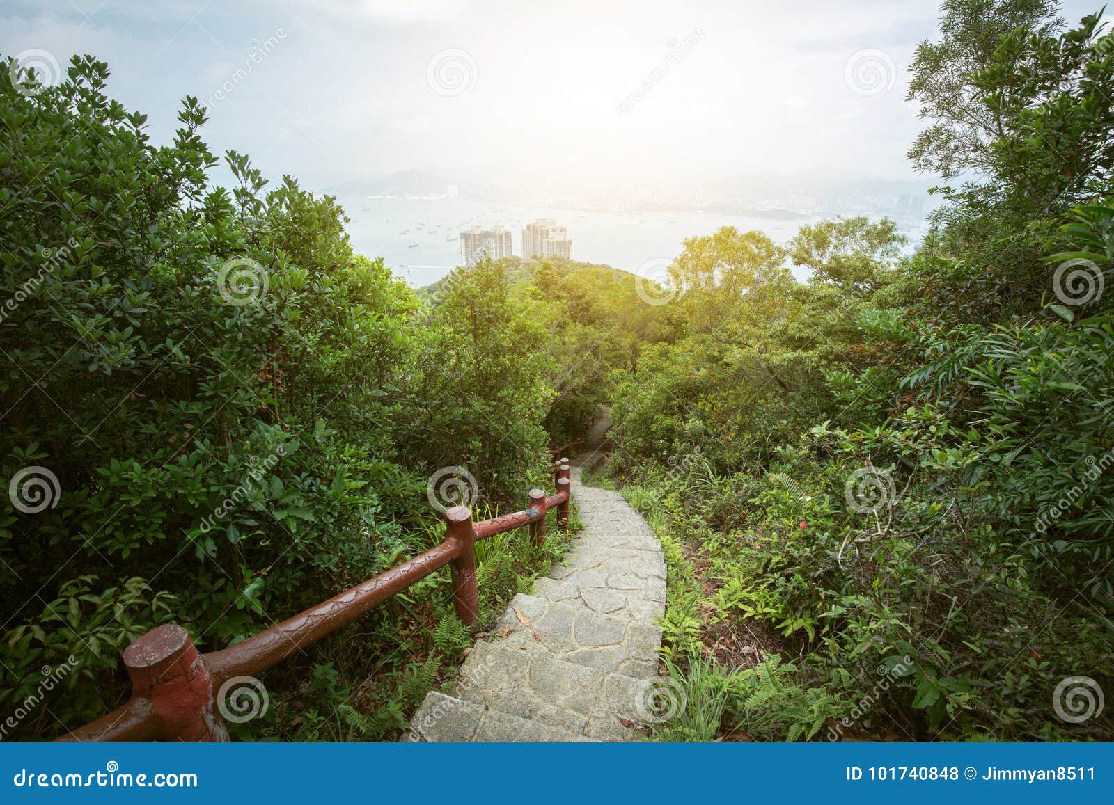 Pathway on mountain stock photo. Image of light, outdoors - 101740848