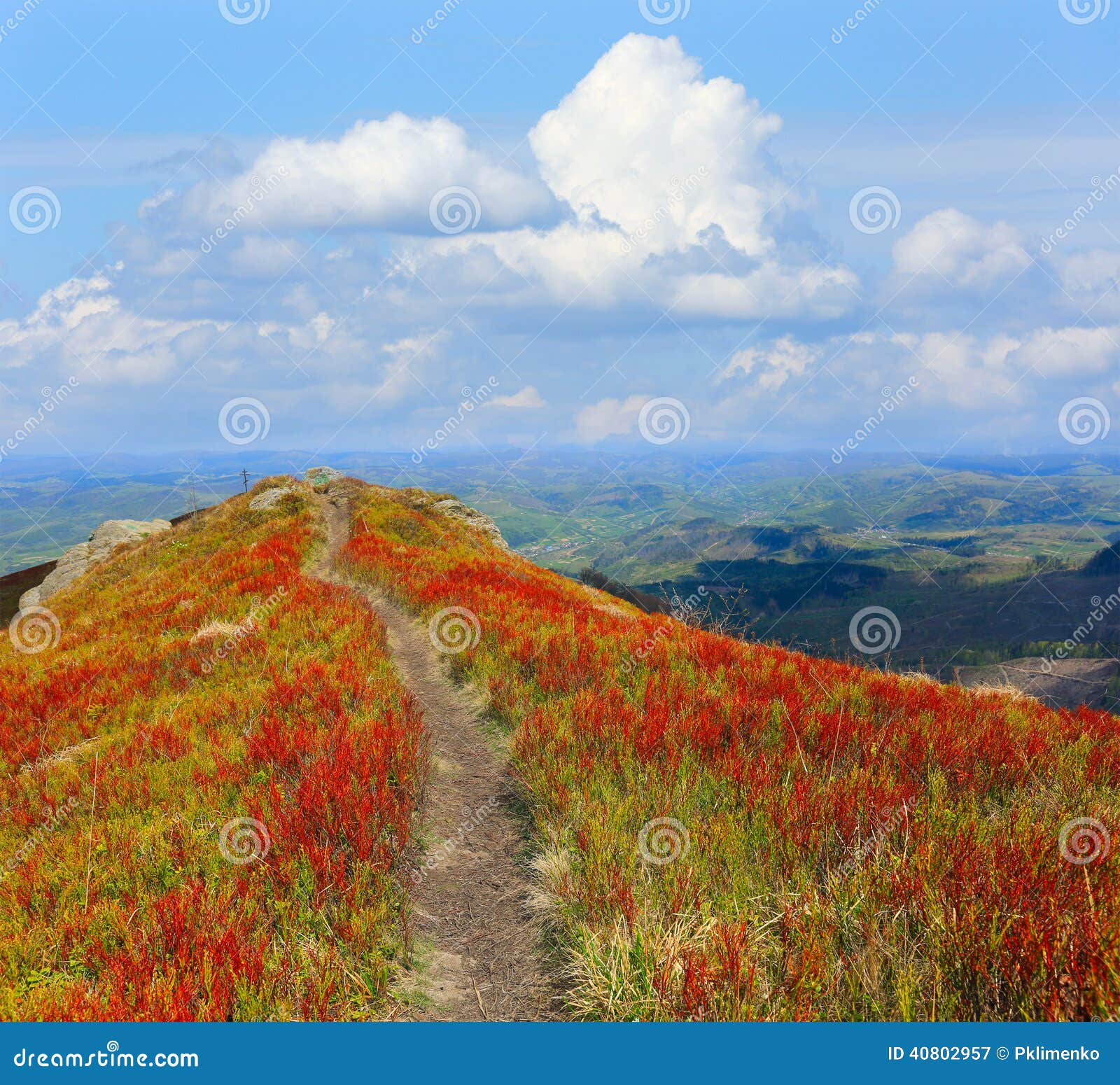 Pathway on mountain ridge stock image. Image of pathway - 40802957