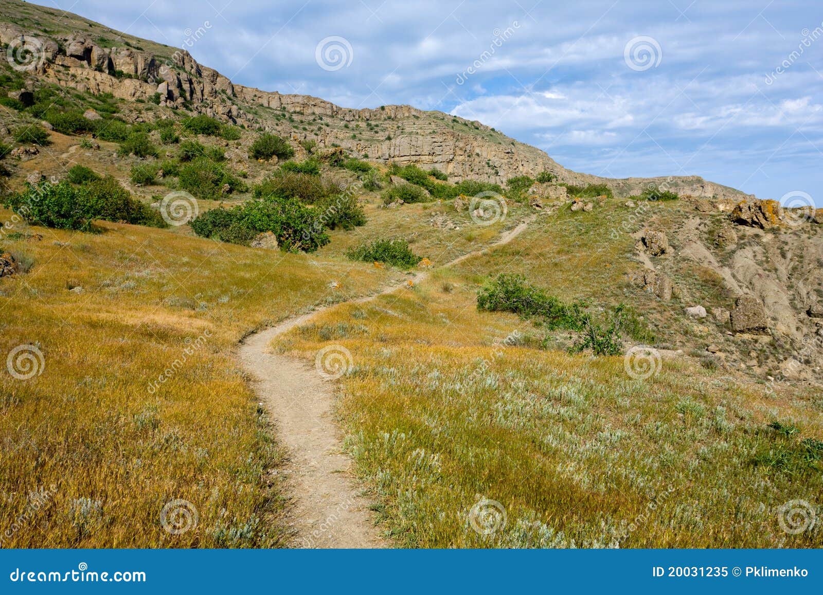Pathway in mountains stock image. Image of good, nice - 20031235