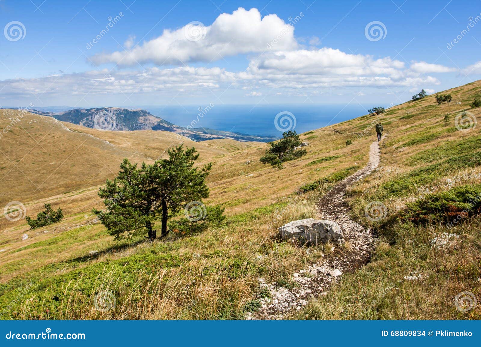 Pathway in mountains stock photo. Image of road, hill - 68809834