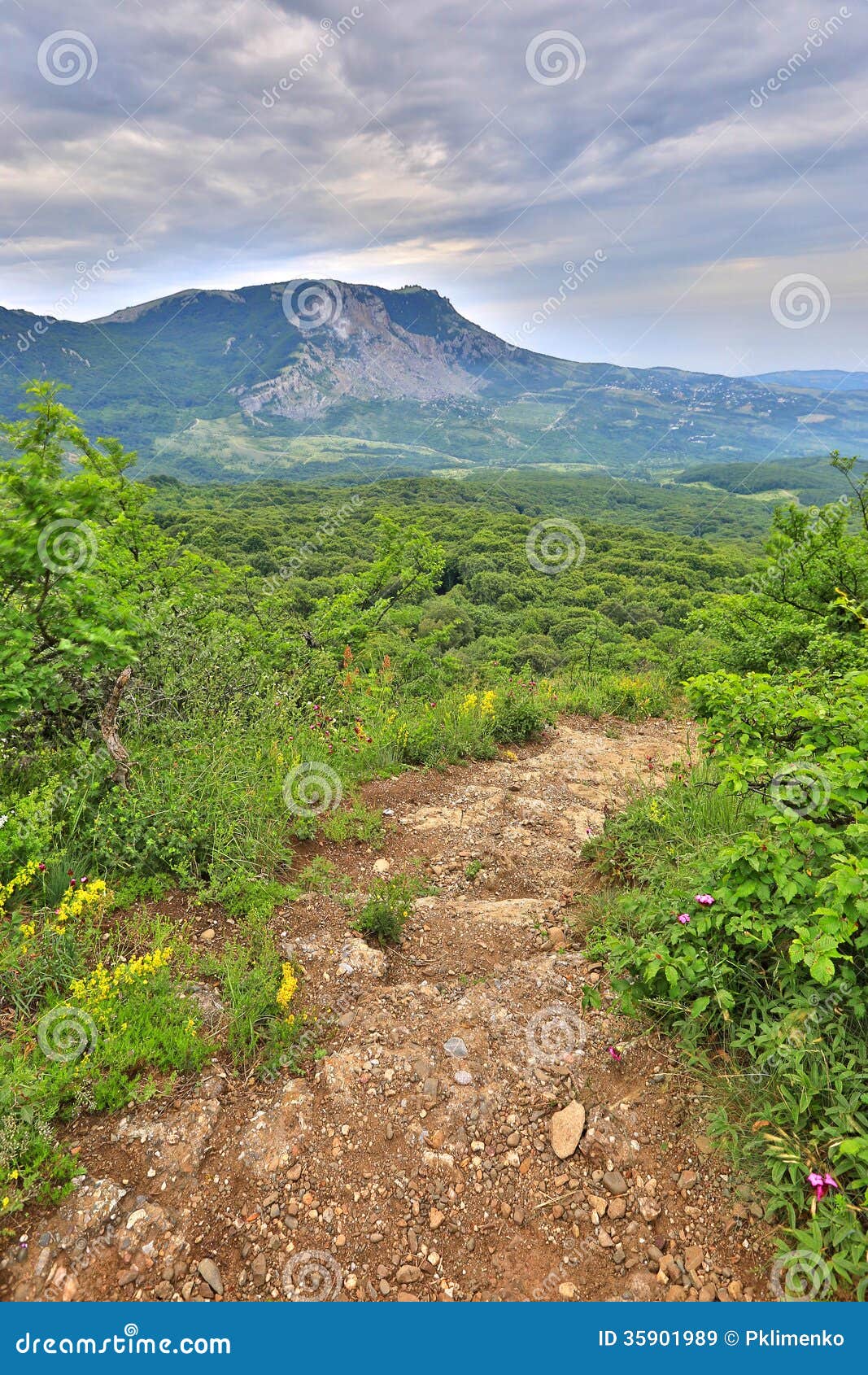 Pathway in mountains stock image. Image of scenery, nature - 35901989