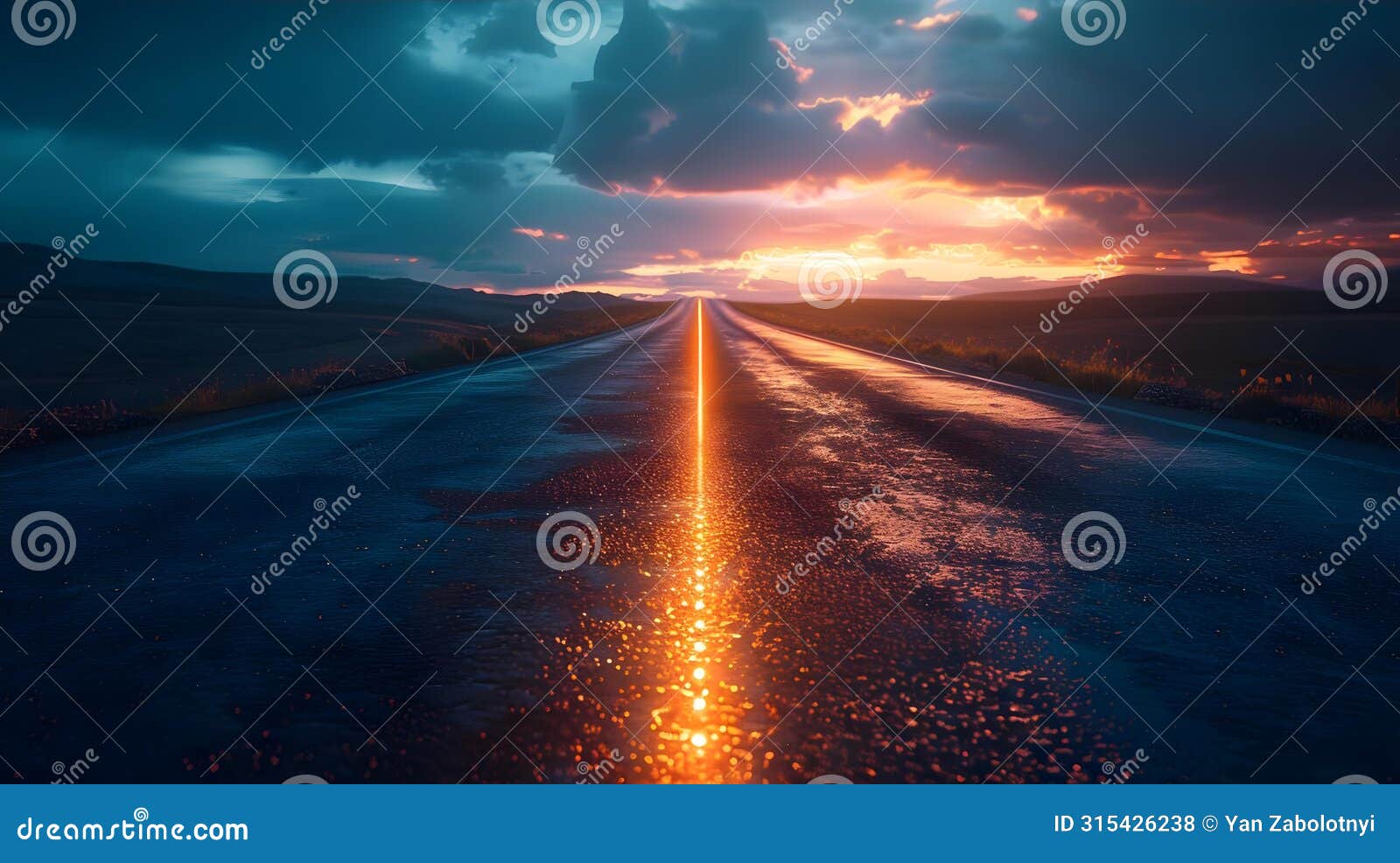 Pathway of Perseverance: a Journey Aglow. Concept Motivational Journey ...