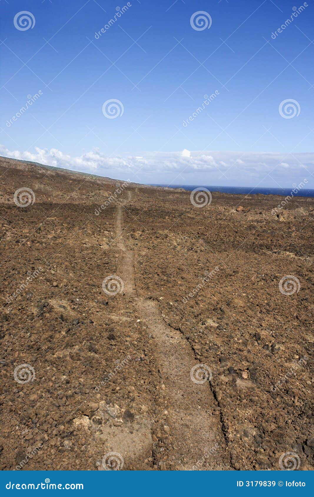 Pathway through Rocky Terrain. Stock Image - Image of volcano, outdoors ...