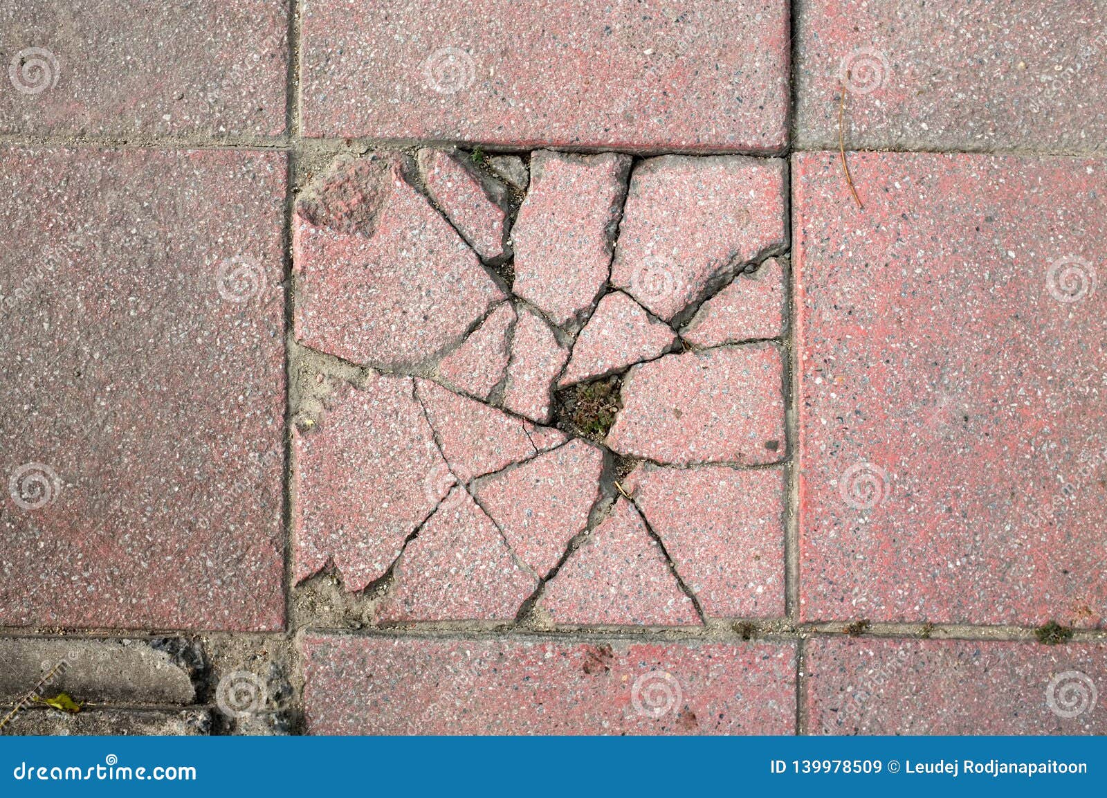 Close Up Abstract Broken Concrete Footpath Background Stock Image ...