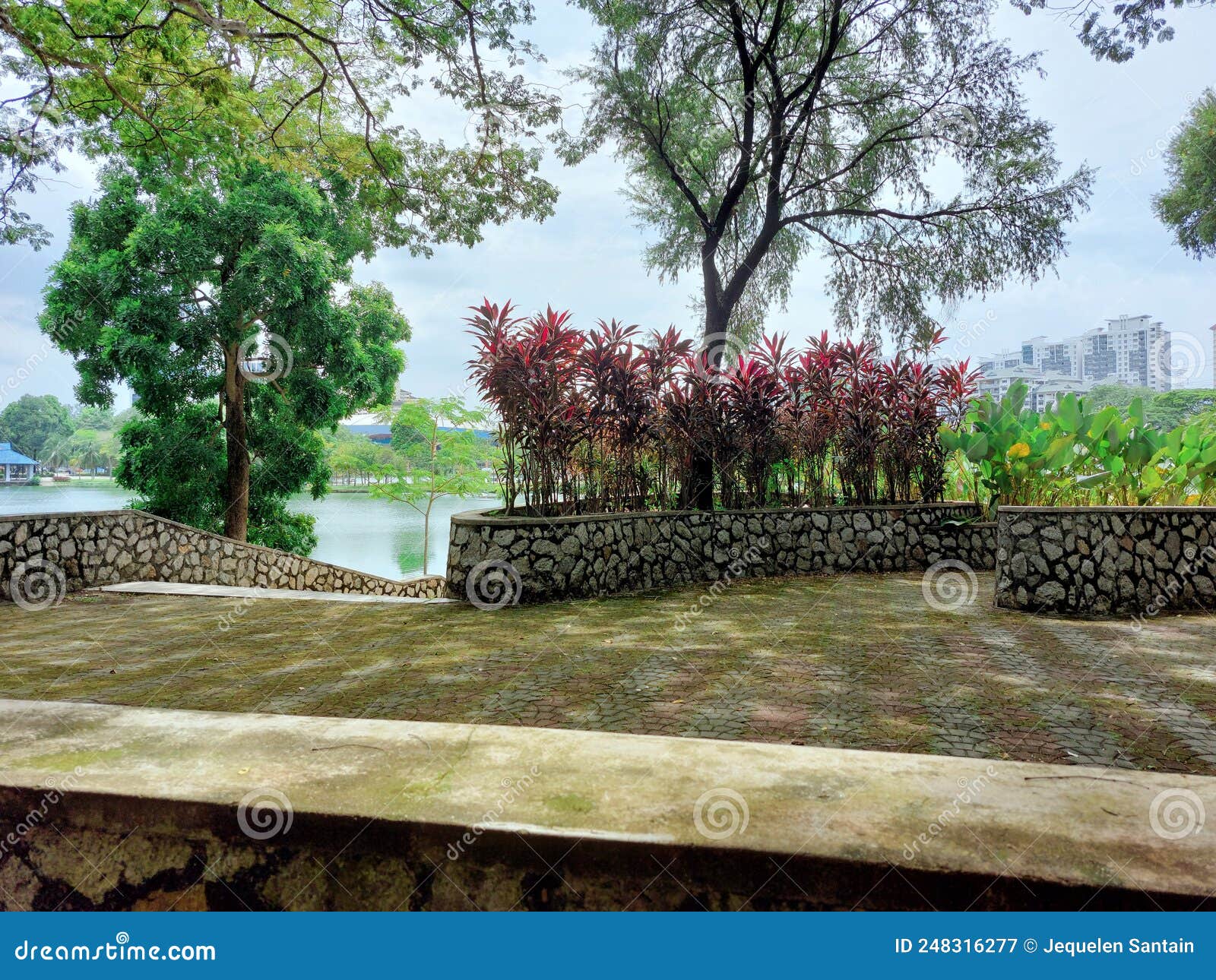 Pathways To the Beautiful River Stock Image - Image of walkway, wall ...