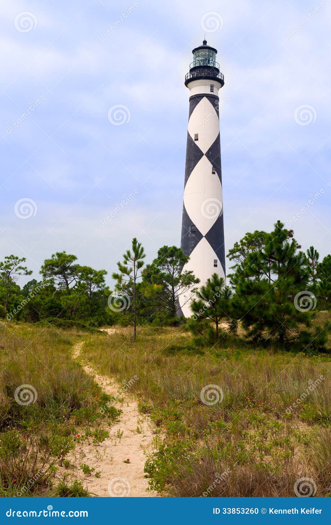 Pathway To Cape Lookout Light Stock Photo - Image of midatlantic ...