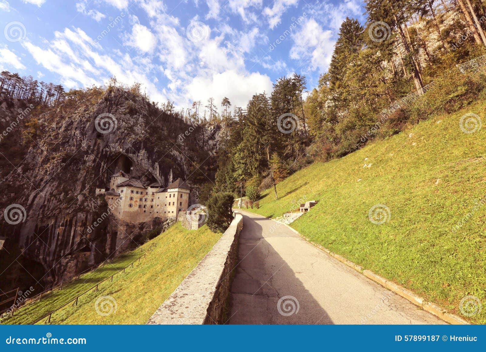 Pathway to a castle stock image. Image of popular, scottish - 57899187