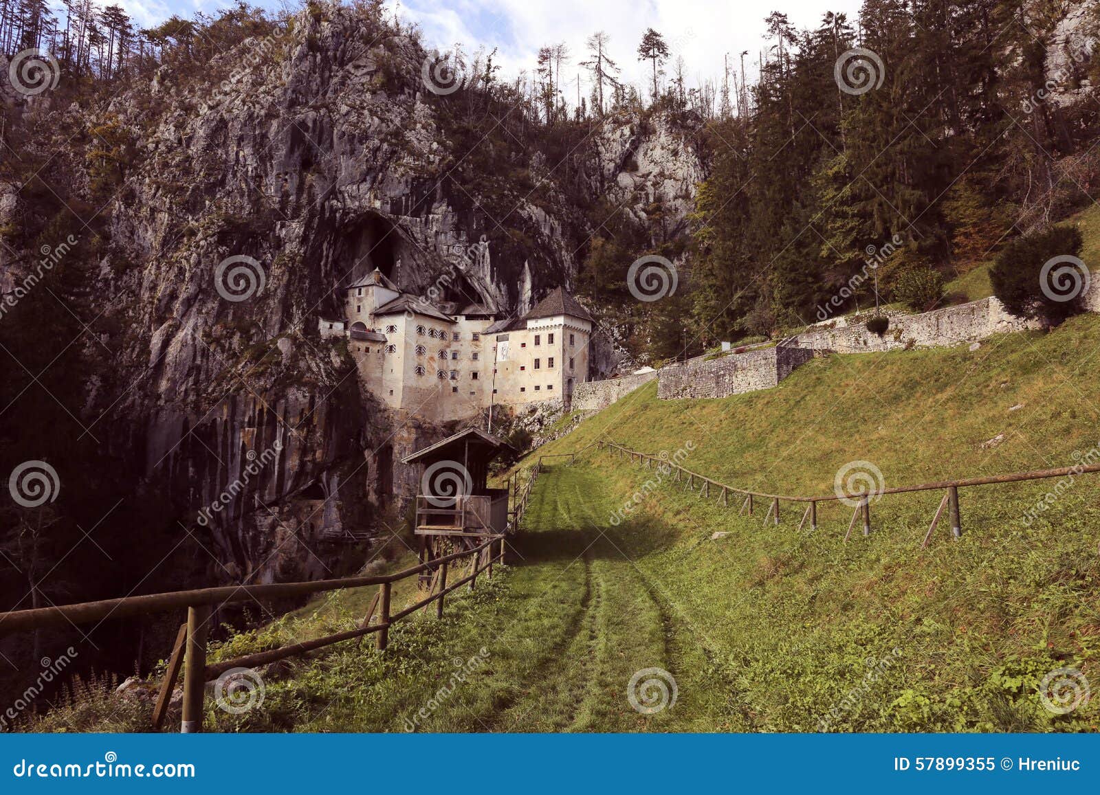 Pathway to a castle stock image. Image of bridge, pathway - 57899355