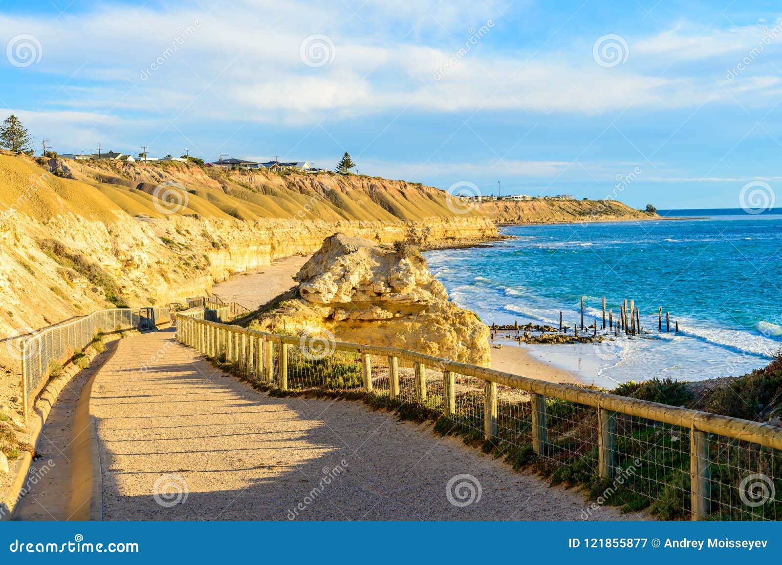 Pathway To Port Willunga Beach Stock Image - Image of iconic, landmark ...