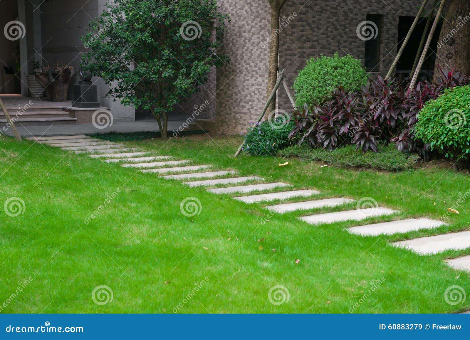 Pathway To Residential Building Stock Image - Image of direction, walk ...
