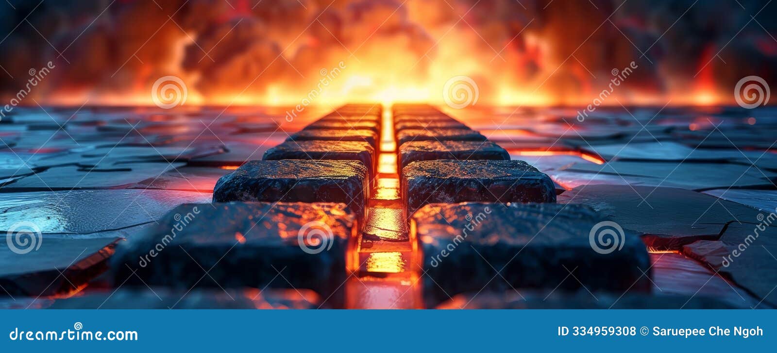 Pathway To Safety Conceptual Image Representing Mitigating Risks in a ...