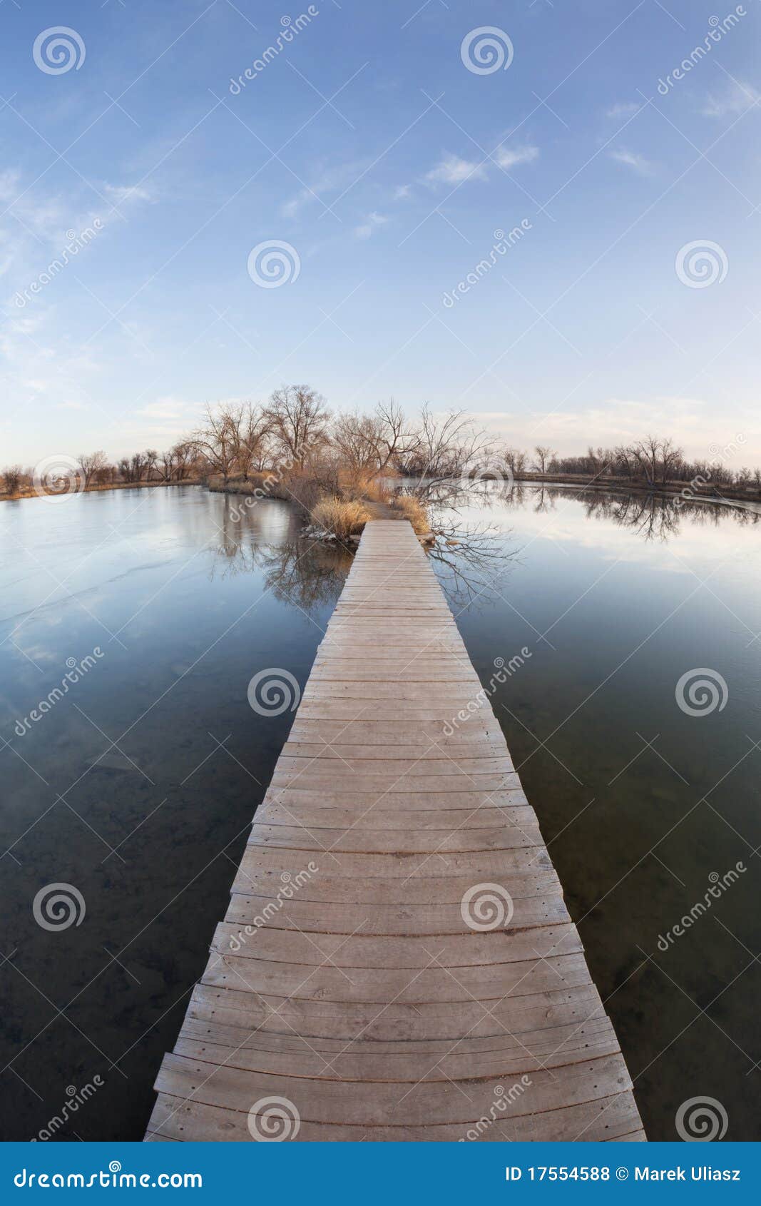 Pathway through water stock photo. Image of collins, colorado - 17554588