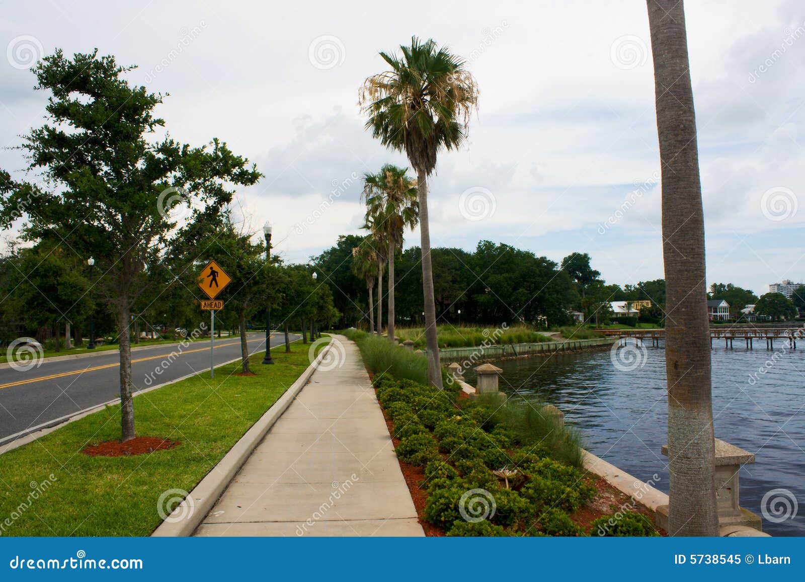 Pathway beside waterfront stock image. Image of tranquility - 5738545