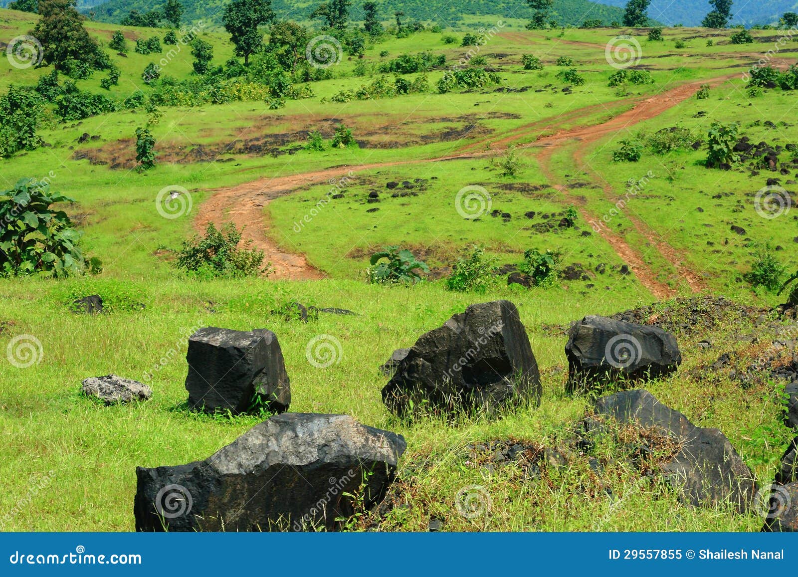Pathways on a mountain top stock image. Image of nature - 29557855