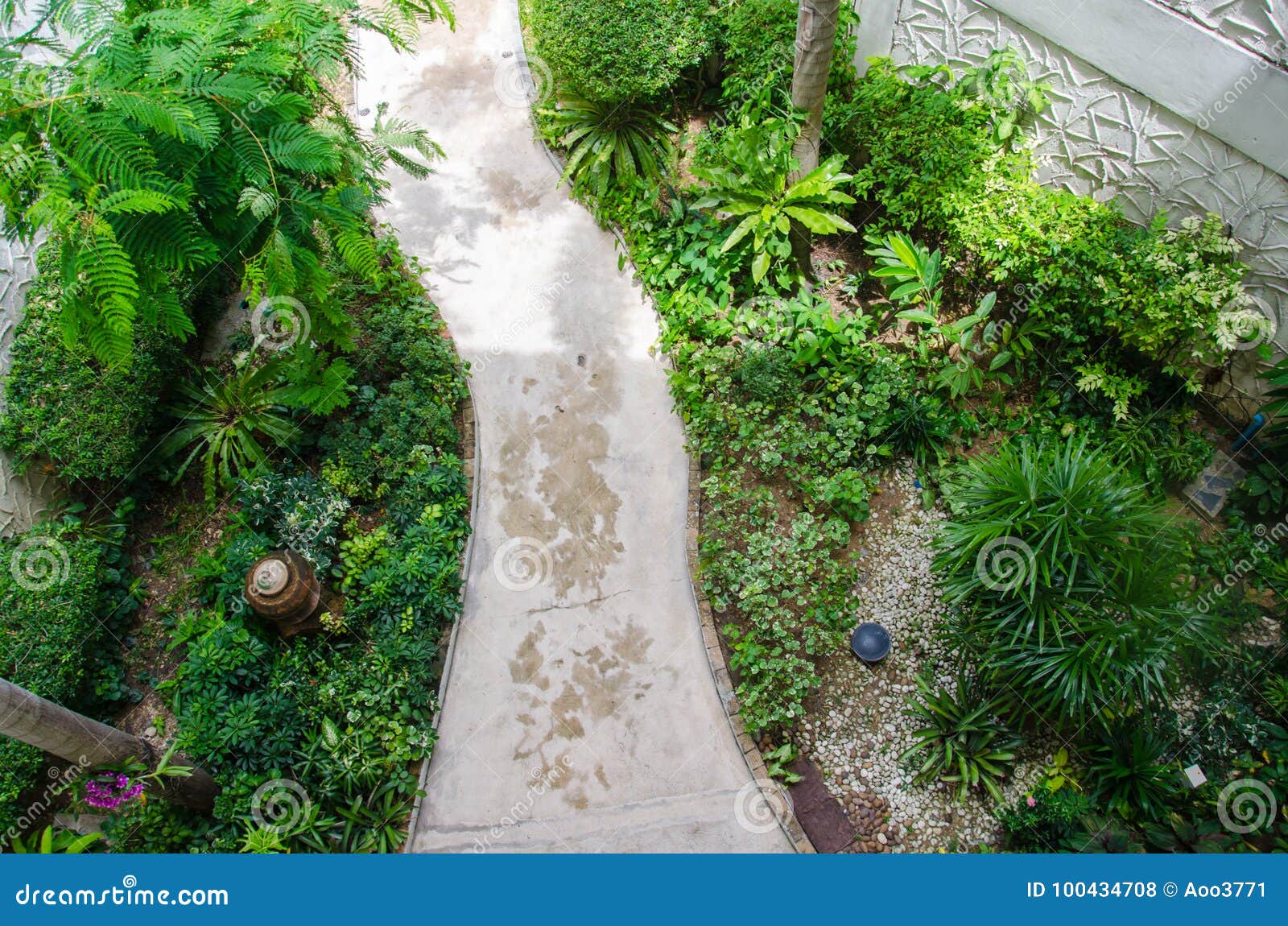 Pathways in the Park. stock photo. Image of landscaping - 100434708