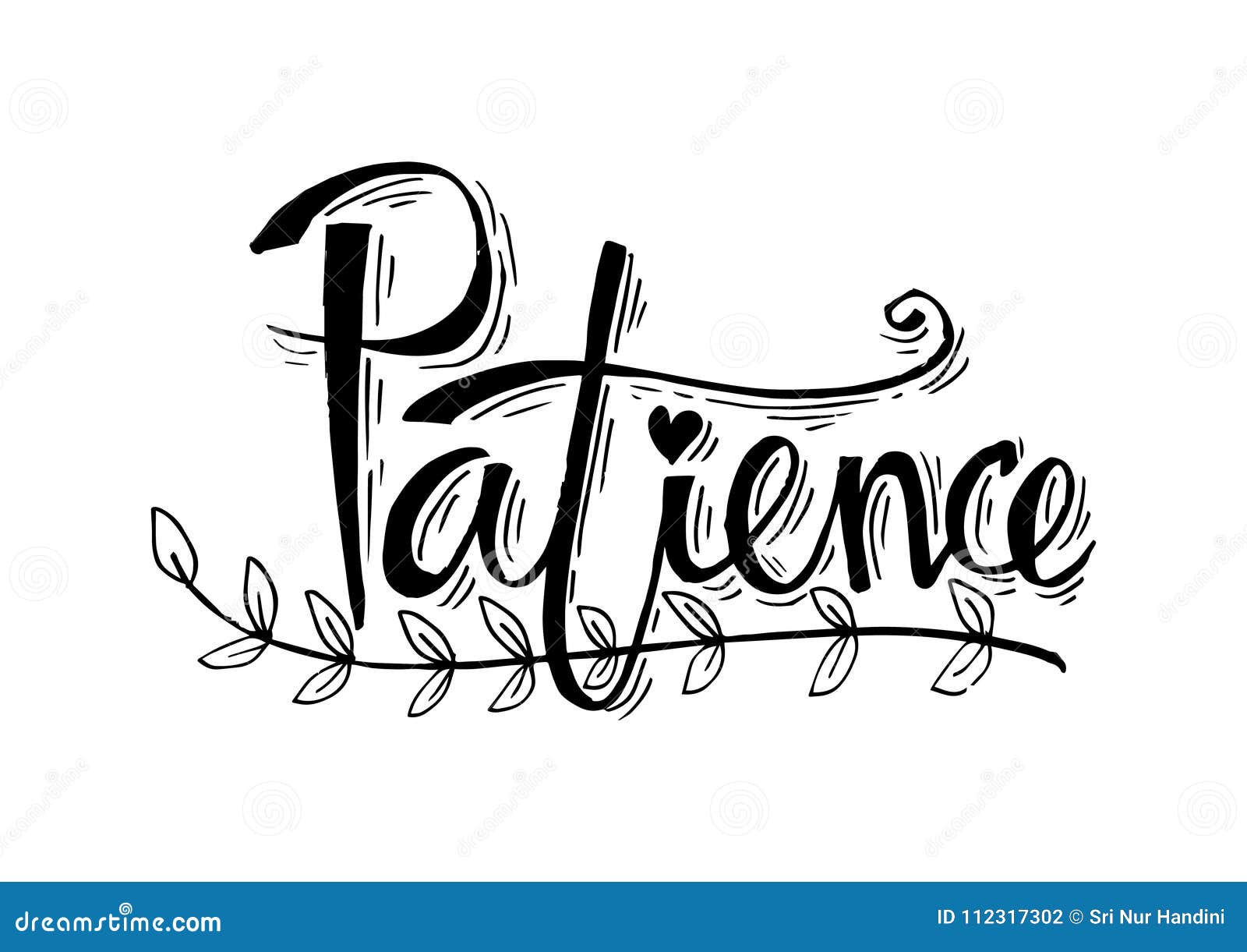 Patience Lettering Stock Photography | CartoonDealer.com #112317266