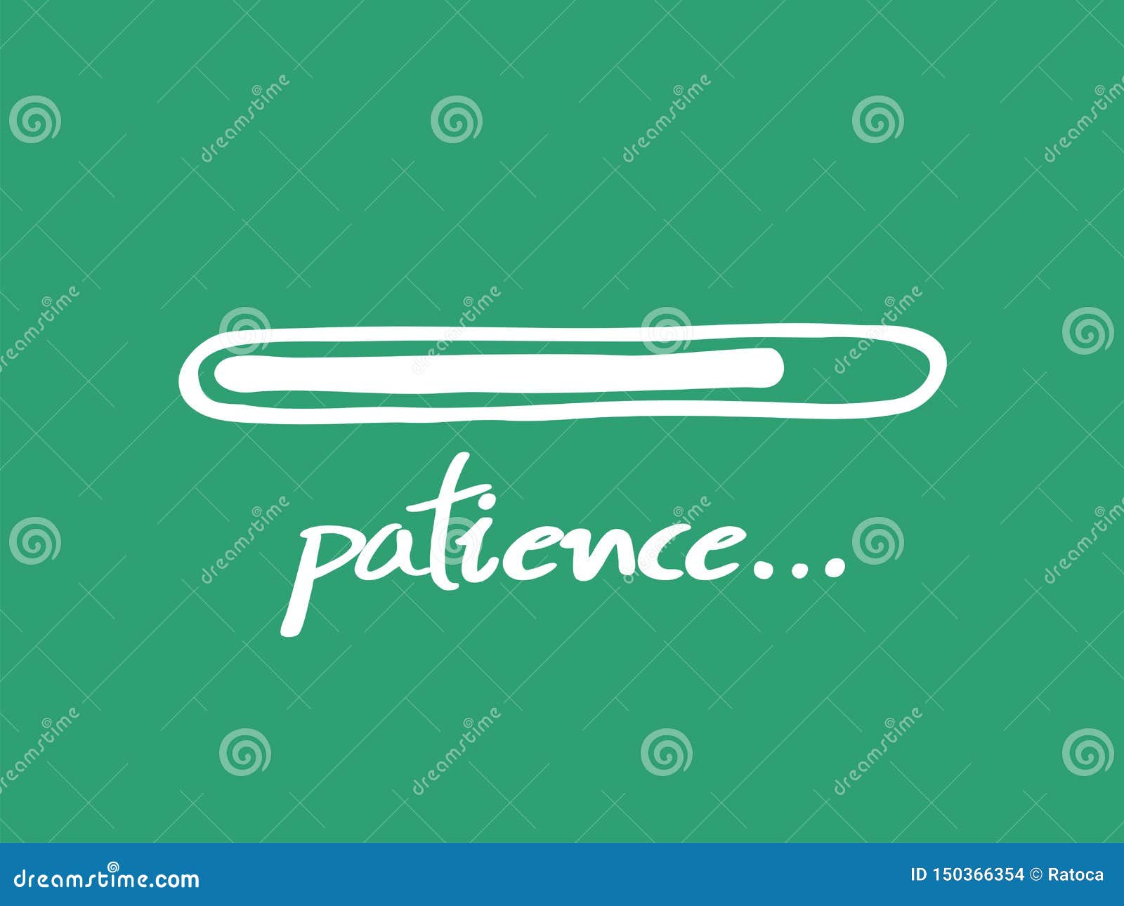 Patience Loading Bar Illustration Stock Vector - Illustration of icon ...