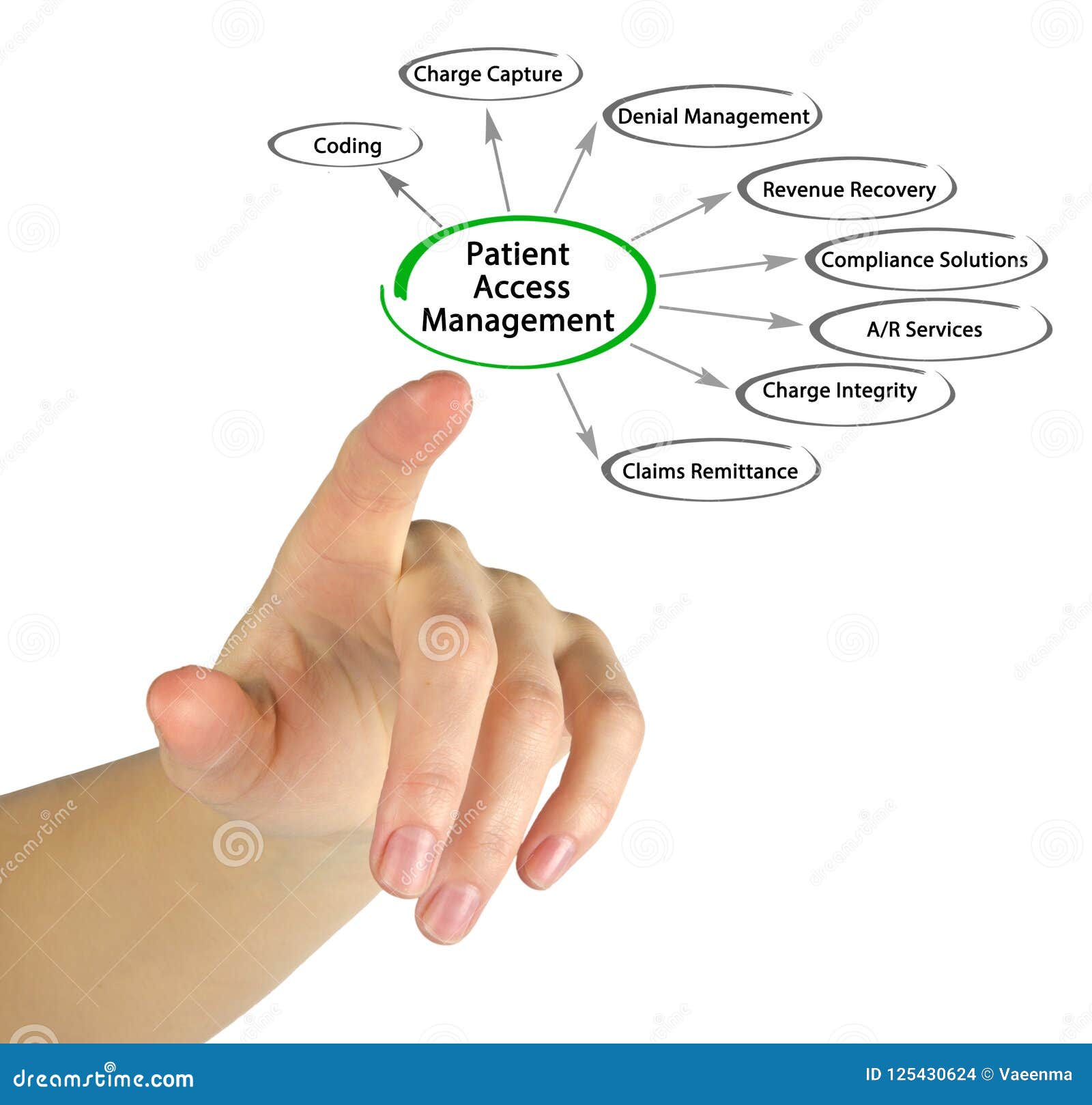 Patient Access Management stock photo. Image of components - 125430624
