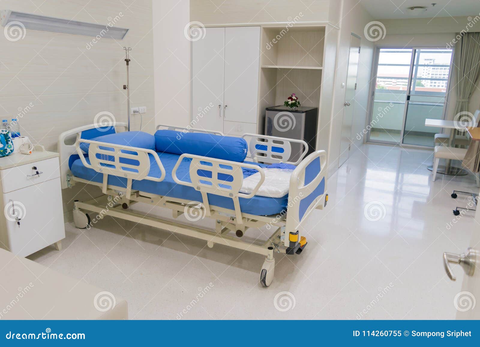 Patient Bed Sickbed Private Patient Rooms Stock Image - Image of ...
