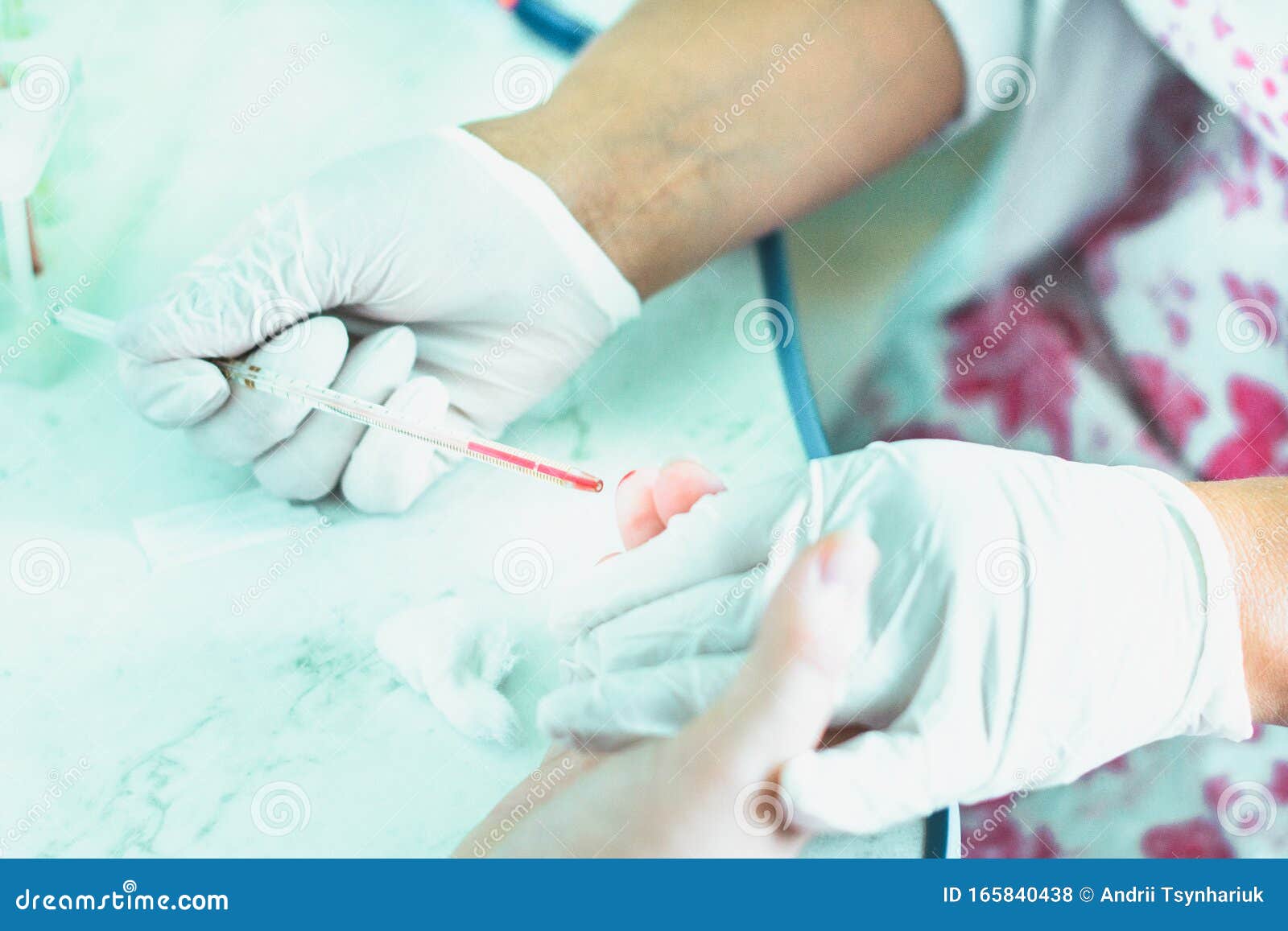 Patient Blood Sampling by a Laboratory Technician for General Blood ...