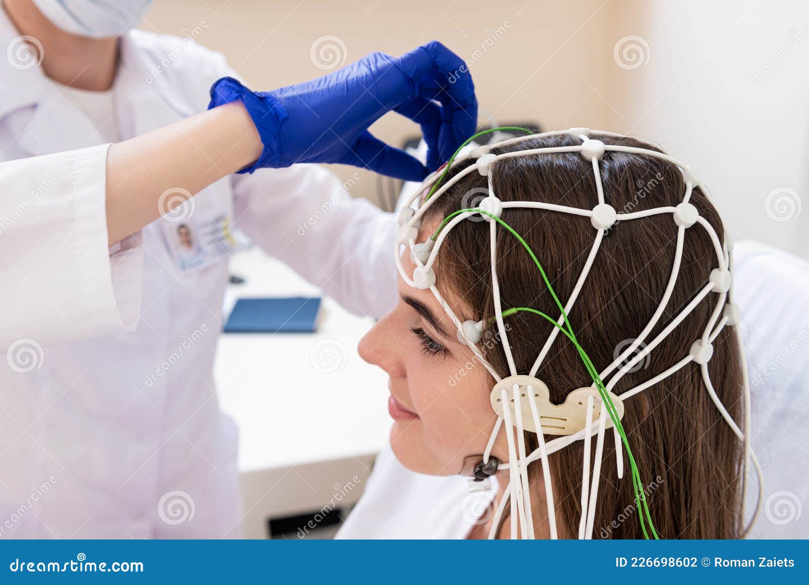 Patient Brain Testing Using Encephalography at Medical Center Stock ...