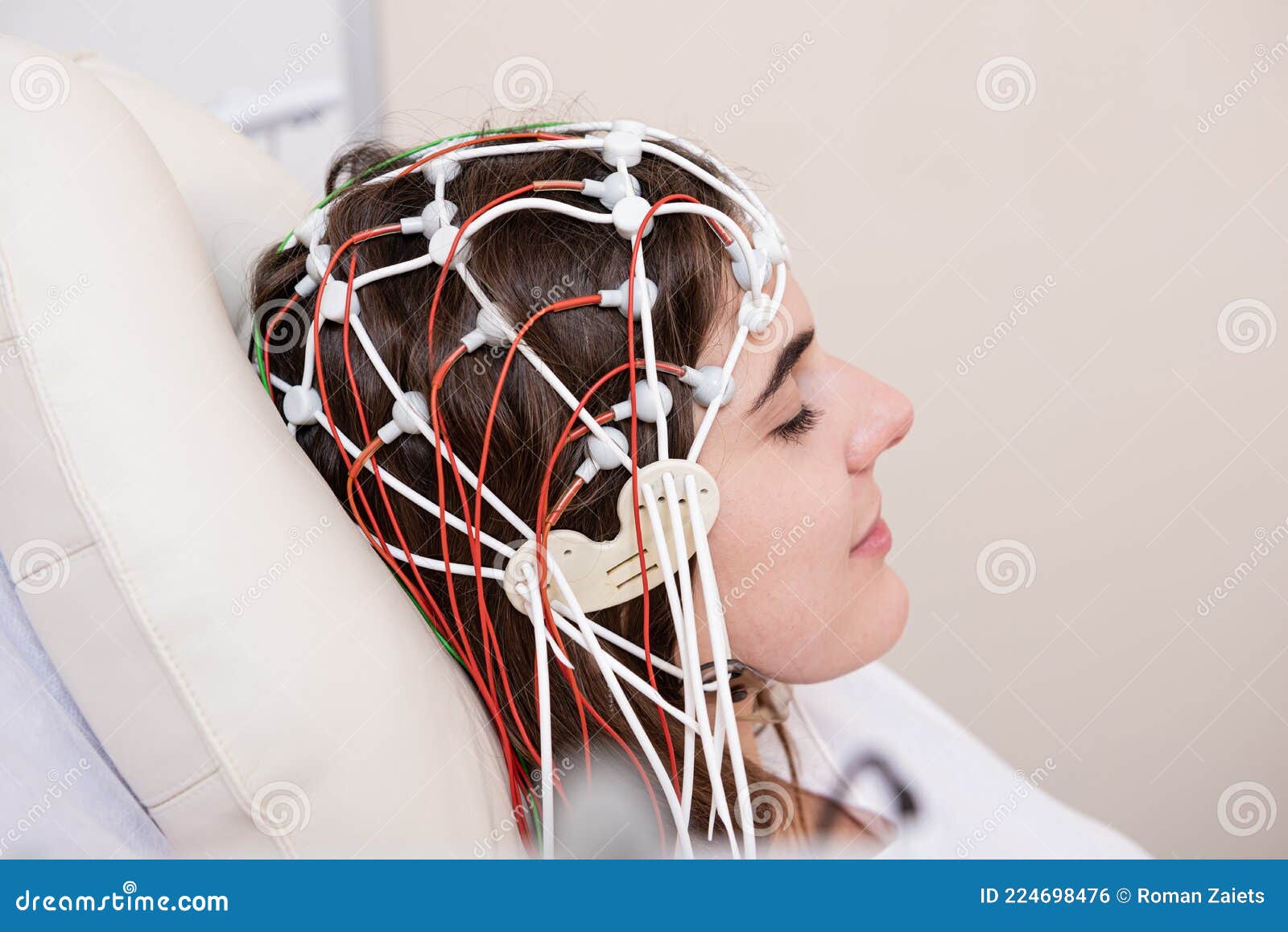 Patient Brain Testing Using Encephalography at Medical Center Stock ...