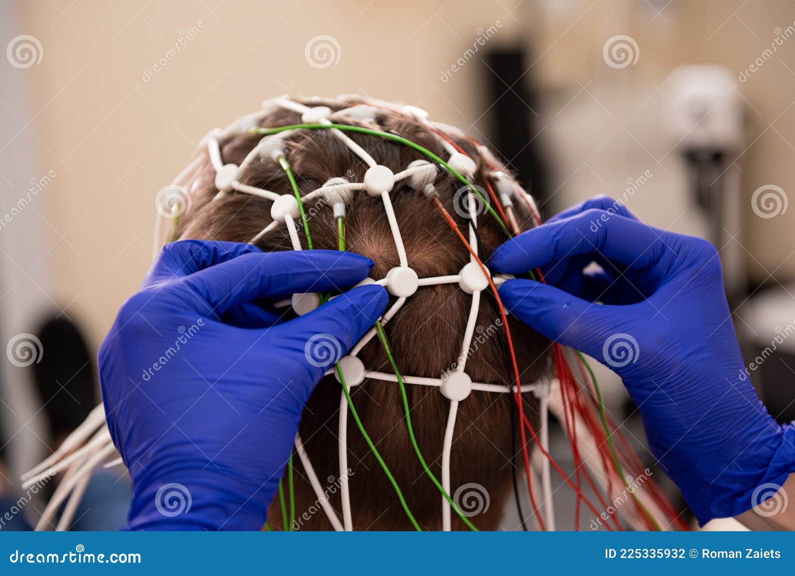 Patient Brain Testing Using Encephalography at Medical Center Stock ...