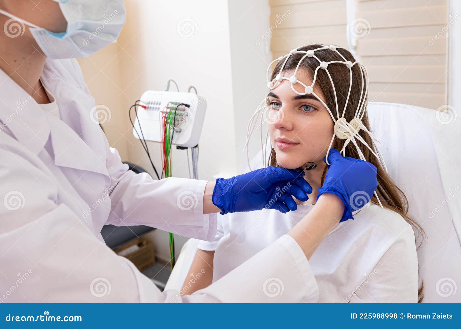 Patient Brain Testing Using Encephalography at Medical Center Stock ...