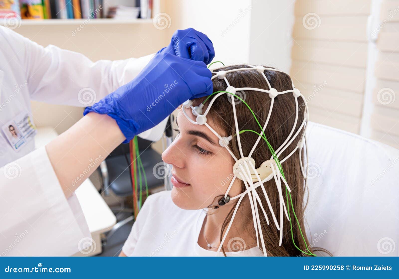 Patient Brain Testing Using Encephalography at Medical Center Stock ...