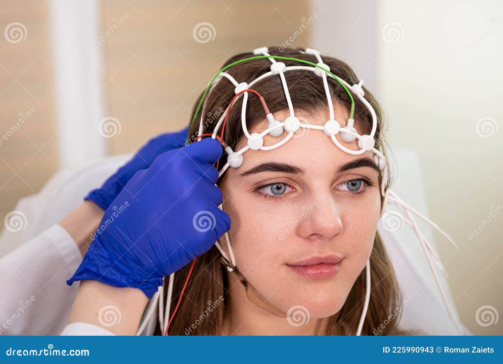 Patient Brain Testing Using Encephalography at Medical Center Stock ...