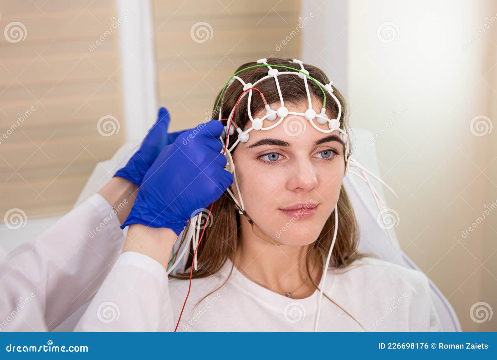 Patient Brain Testing Using Encephalography at Medical Center Stock ...