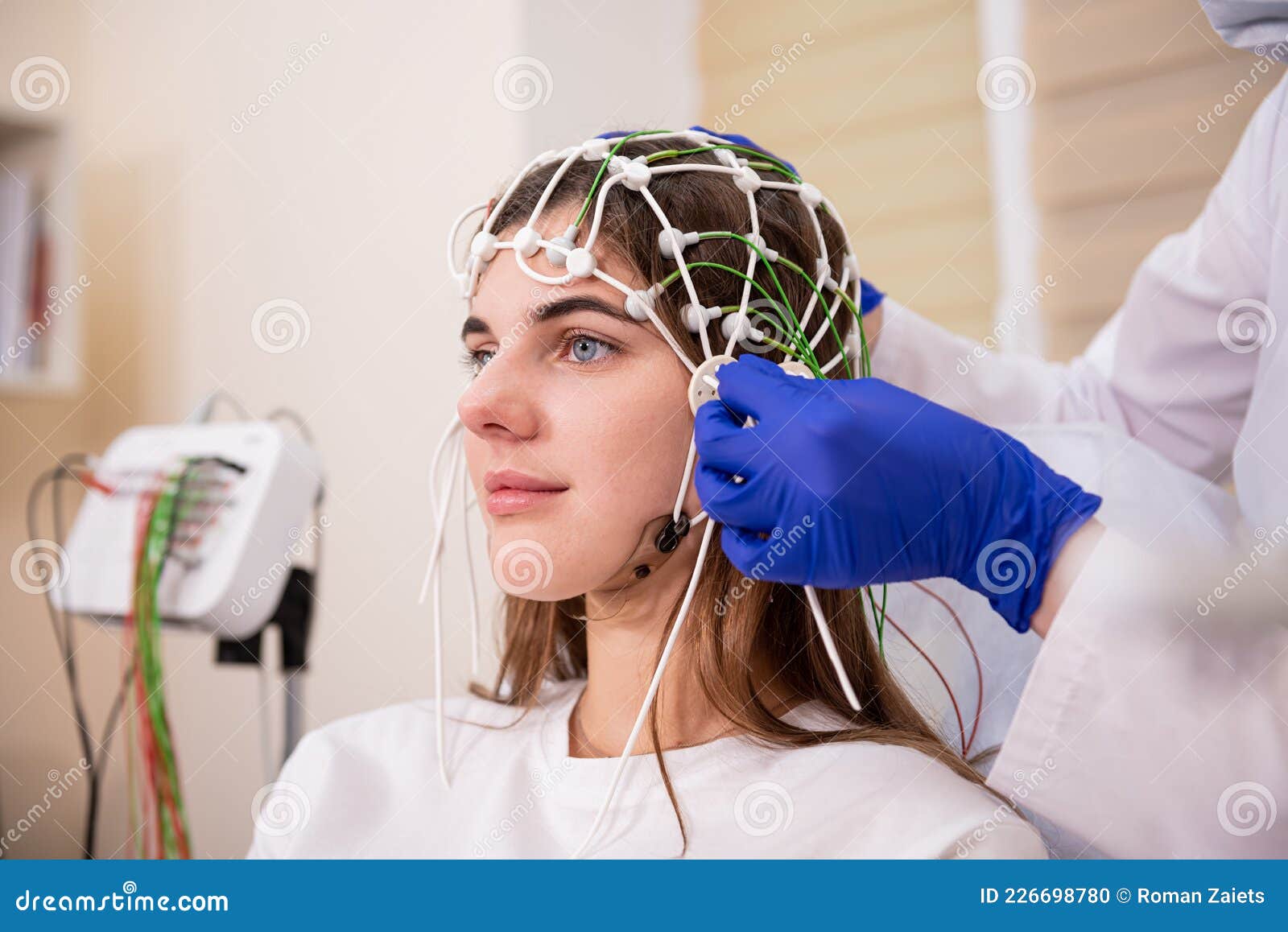 Patient Brain Testing Using Encephalography at Medical Center Stock ...