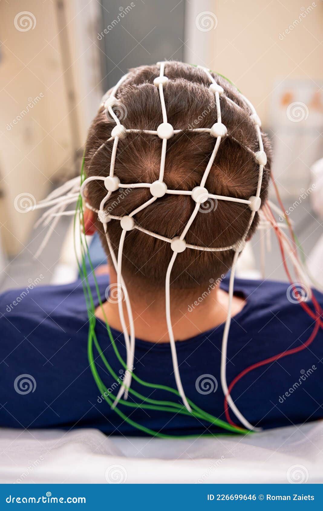 Patient Brain Testing Using Encephalography at Medical Center Stock ...