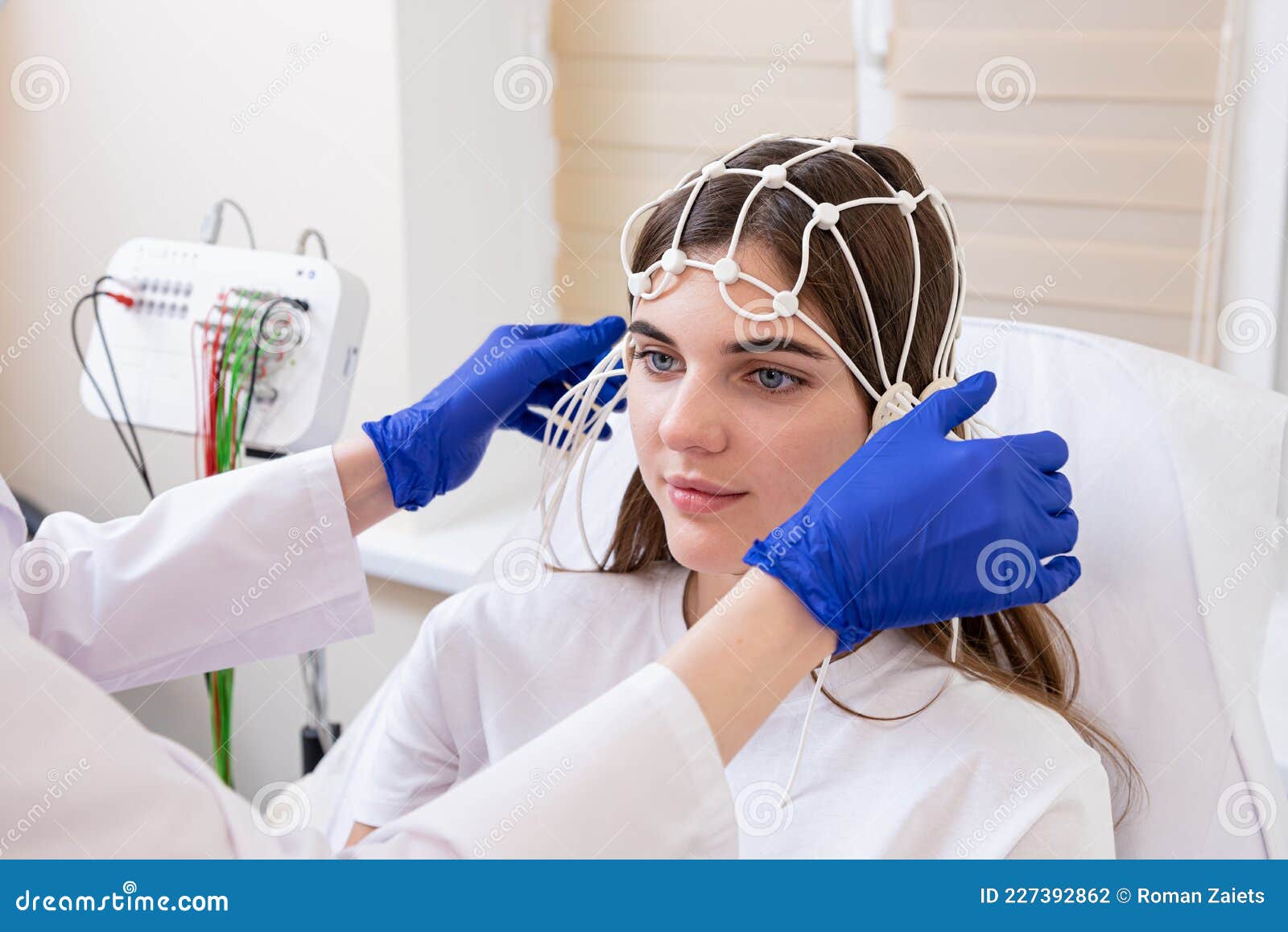 Patient Brain Testing Using Encephalography at Medical Center Stock ...